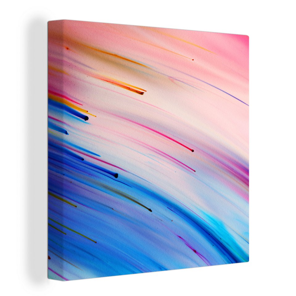 Onemillioncanvasses® Leinwandbild Abstrakt Regenbogen Ausmalen 1