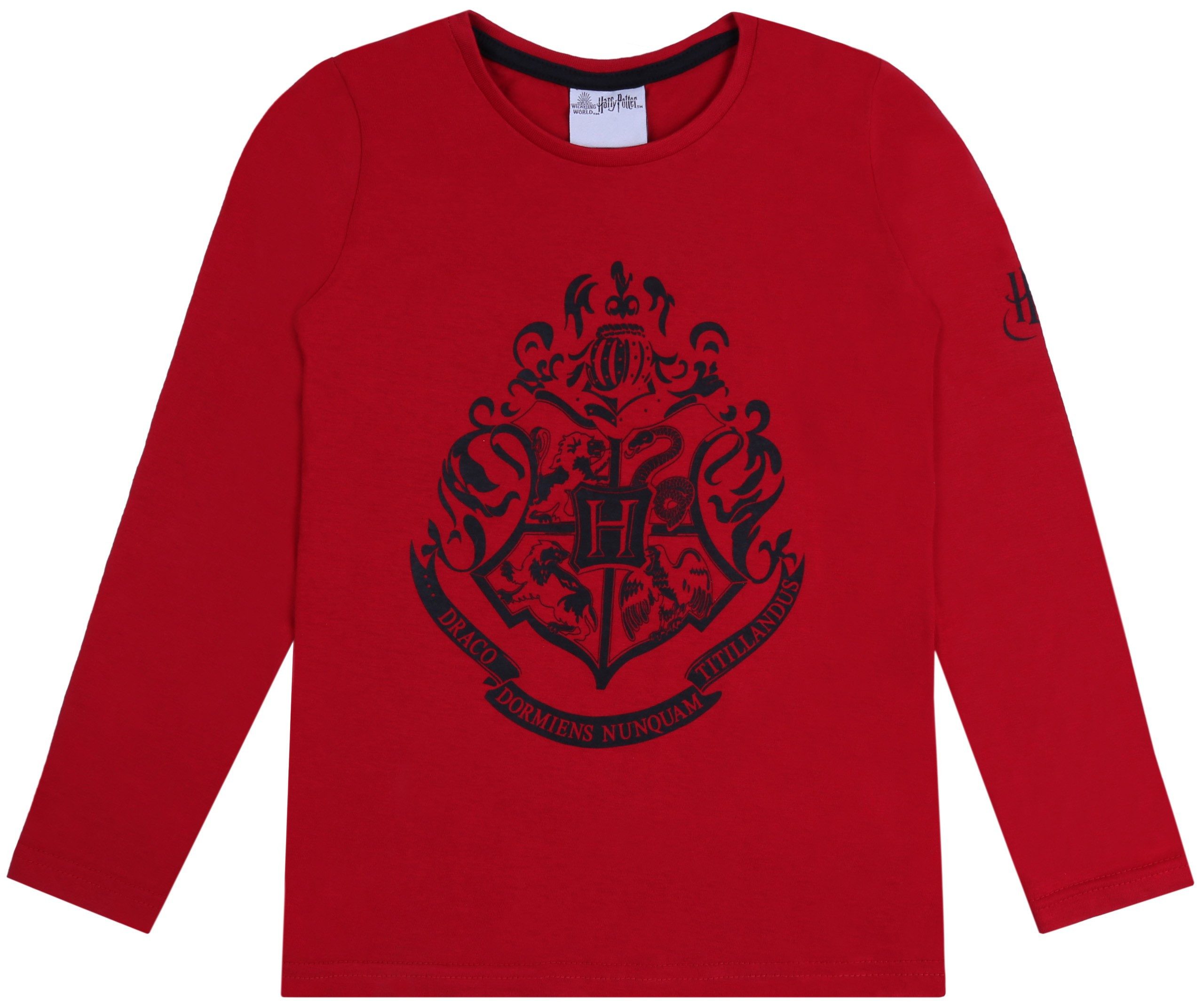 Sarciaeu Langarmbluse Dunkelrote Mädchen Bluse Mit Langen Ärmel Harry