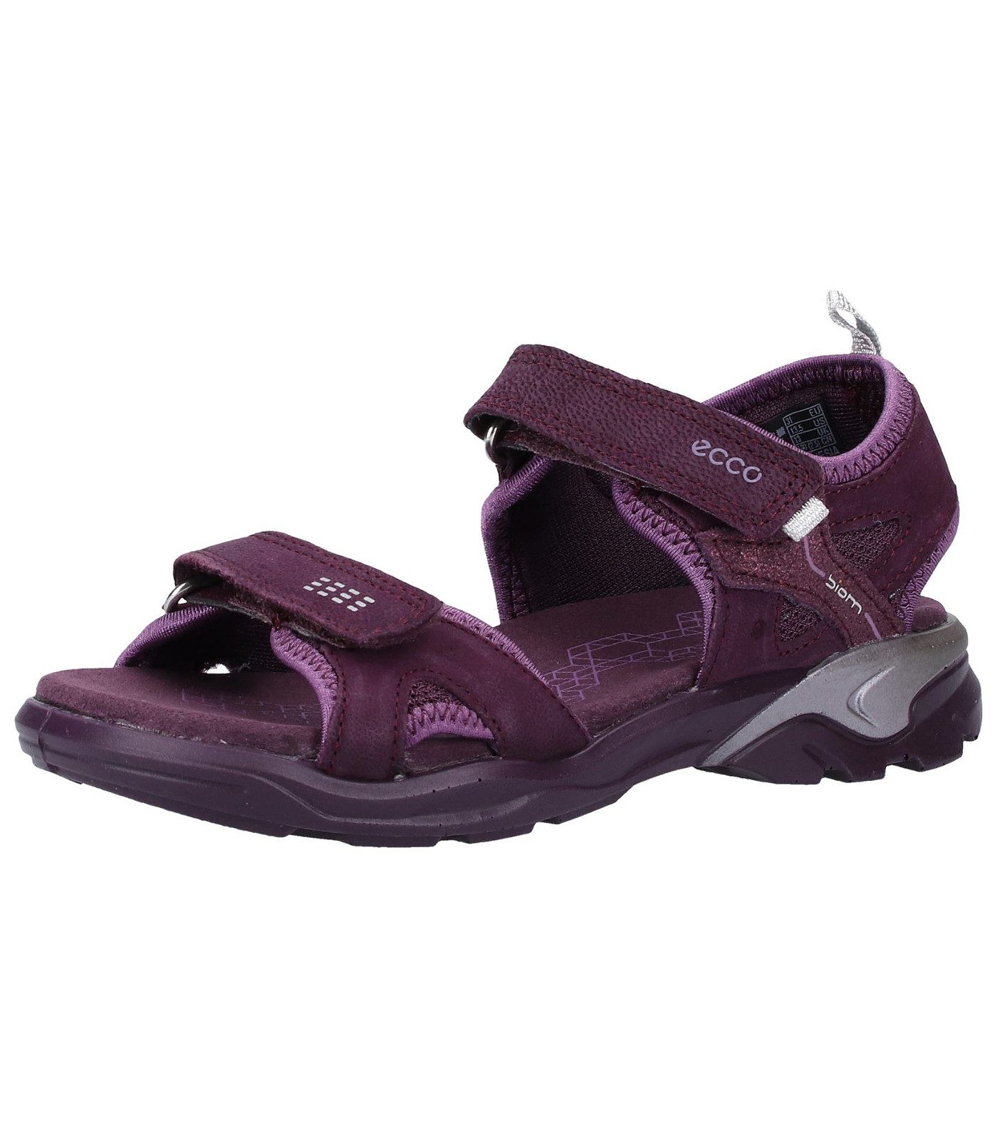 Ecco Wanderschuhe Leder Trekkingsandale, Absatzhöhe: 2,5 cm