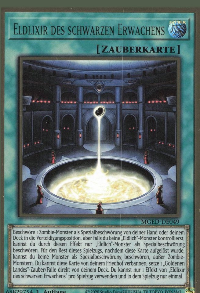 Recollectibles Sammelkarte Yugioh Karte Eldlixir Des Schwarzen