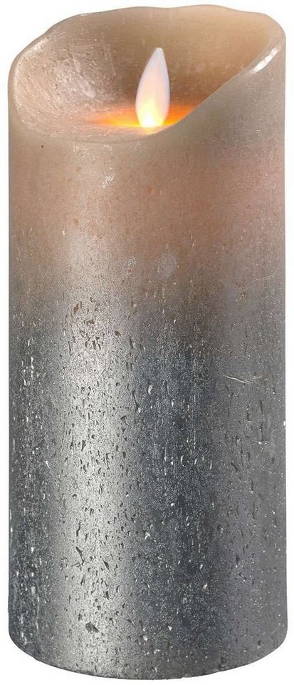 Sompex Led Kerze Flame Led Kerze Sand Metallic 18cm Kerze