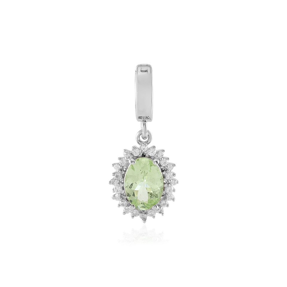 J Classics Anhänger Set Merelani-Mint-Granat-Silberanhänger, 0,764 ct ...