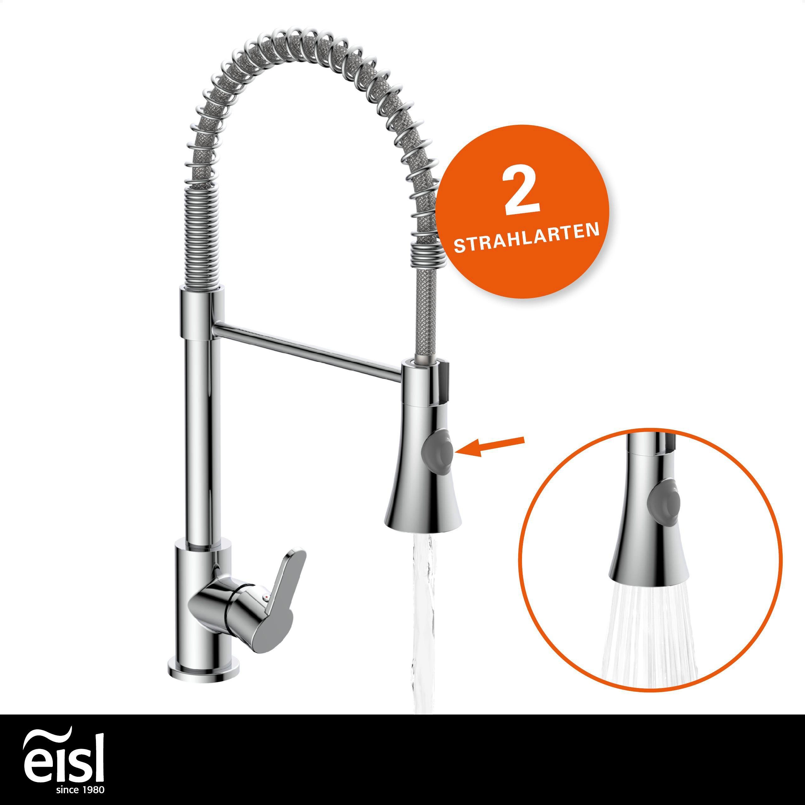 Eisl Spültischarmatur LEON für drucklose Untertischgeräte, schwenkbarer ...