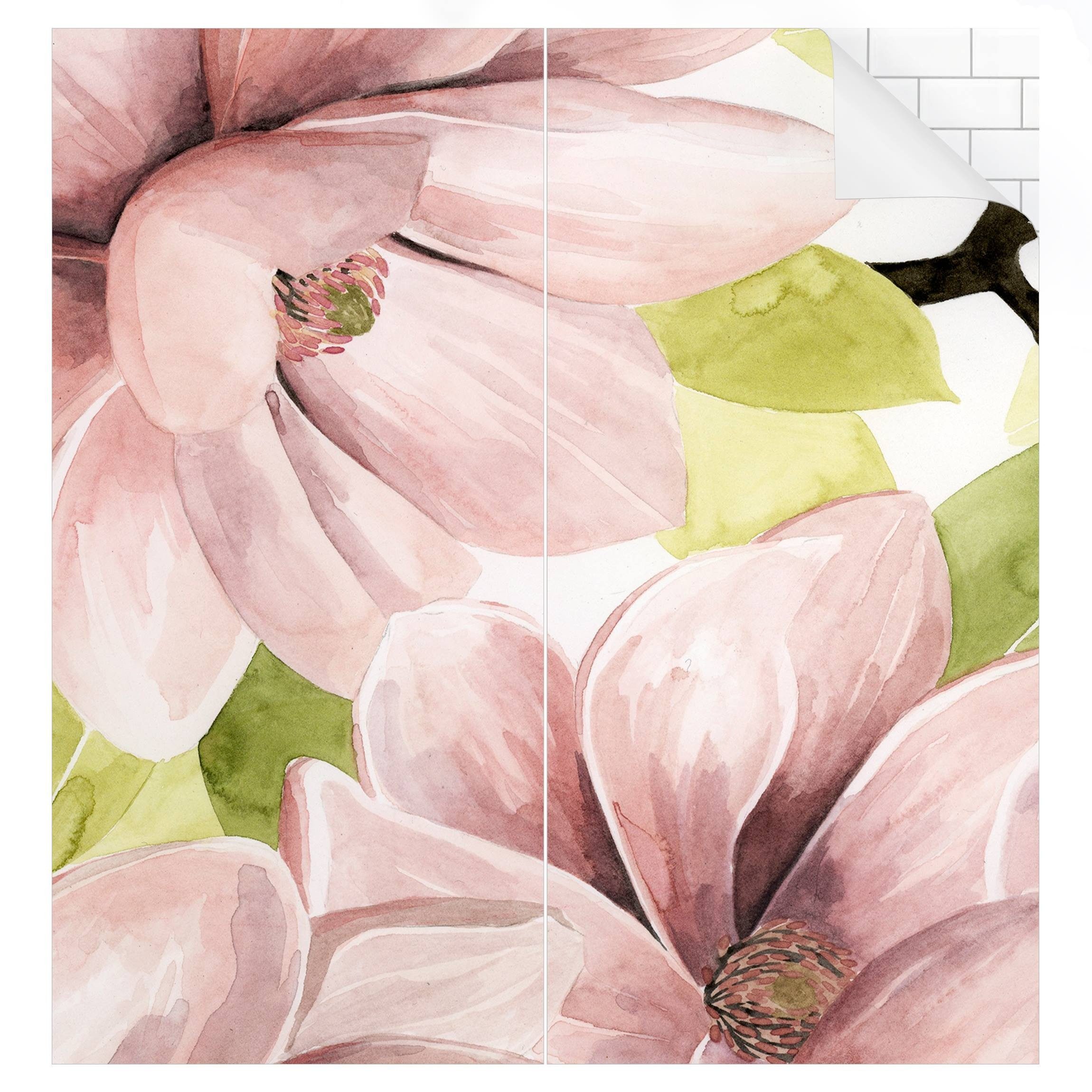 Bilderdepot24 Badrückwand Blumen Rosa Duschrückwand Ohne Bohren Motiv