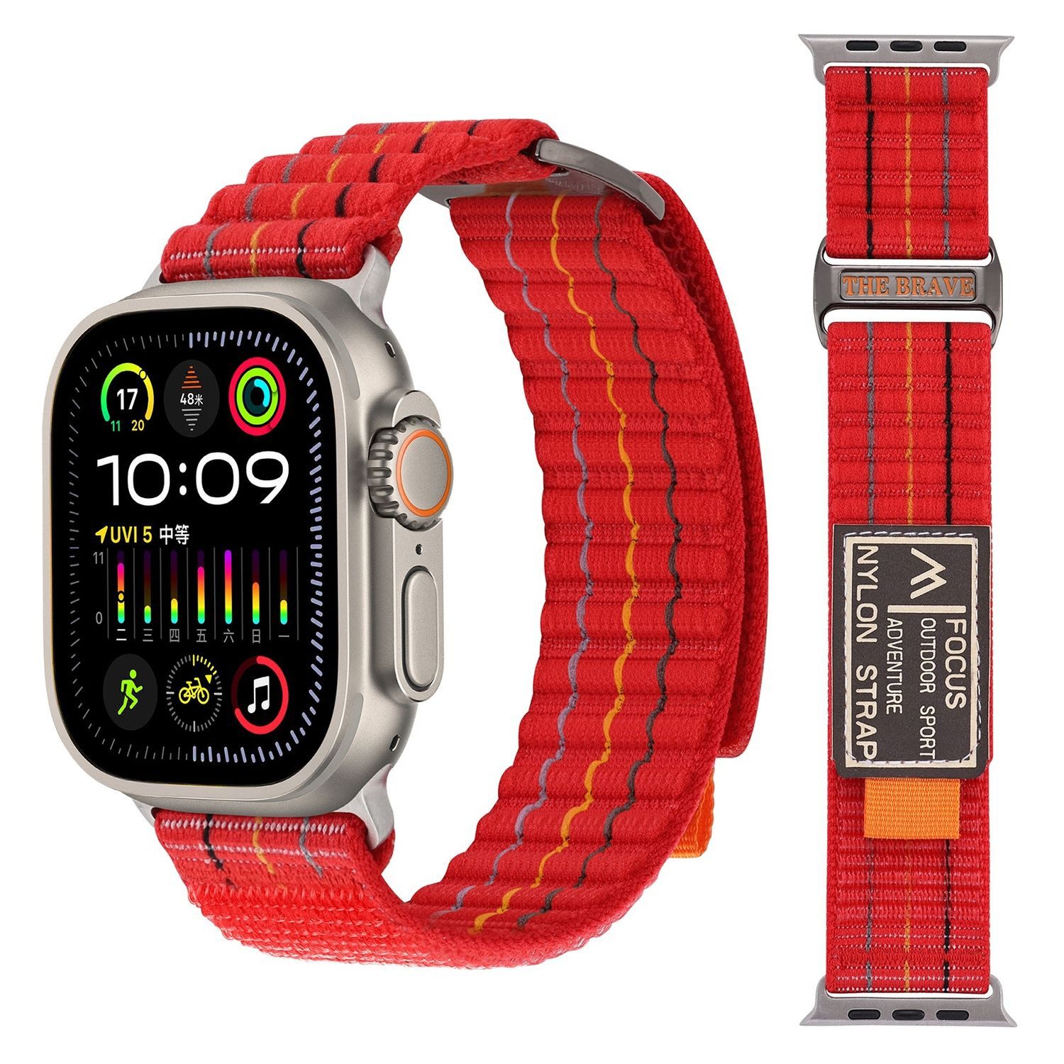 Wigento Smartwatch Armband Für Apple Watch Series 10 46mm 9 8 7 45
