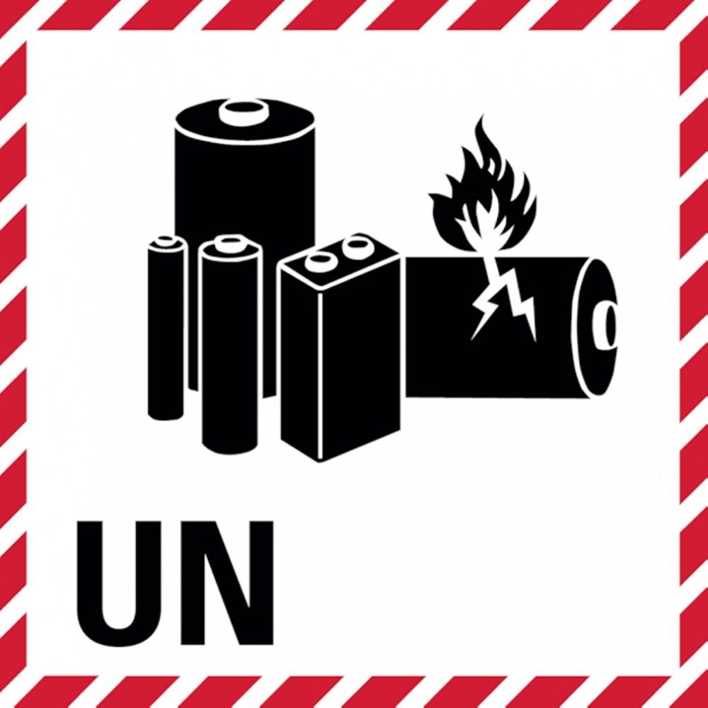 Dreifke Hinweisschild Dreifke® Aufkleber, Gefahrgutaufkleber: Lithiumbatterien - ADR 2023