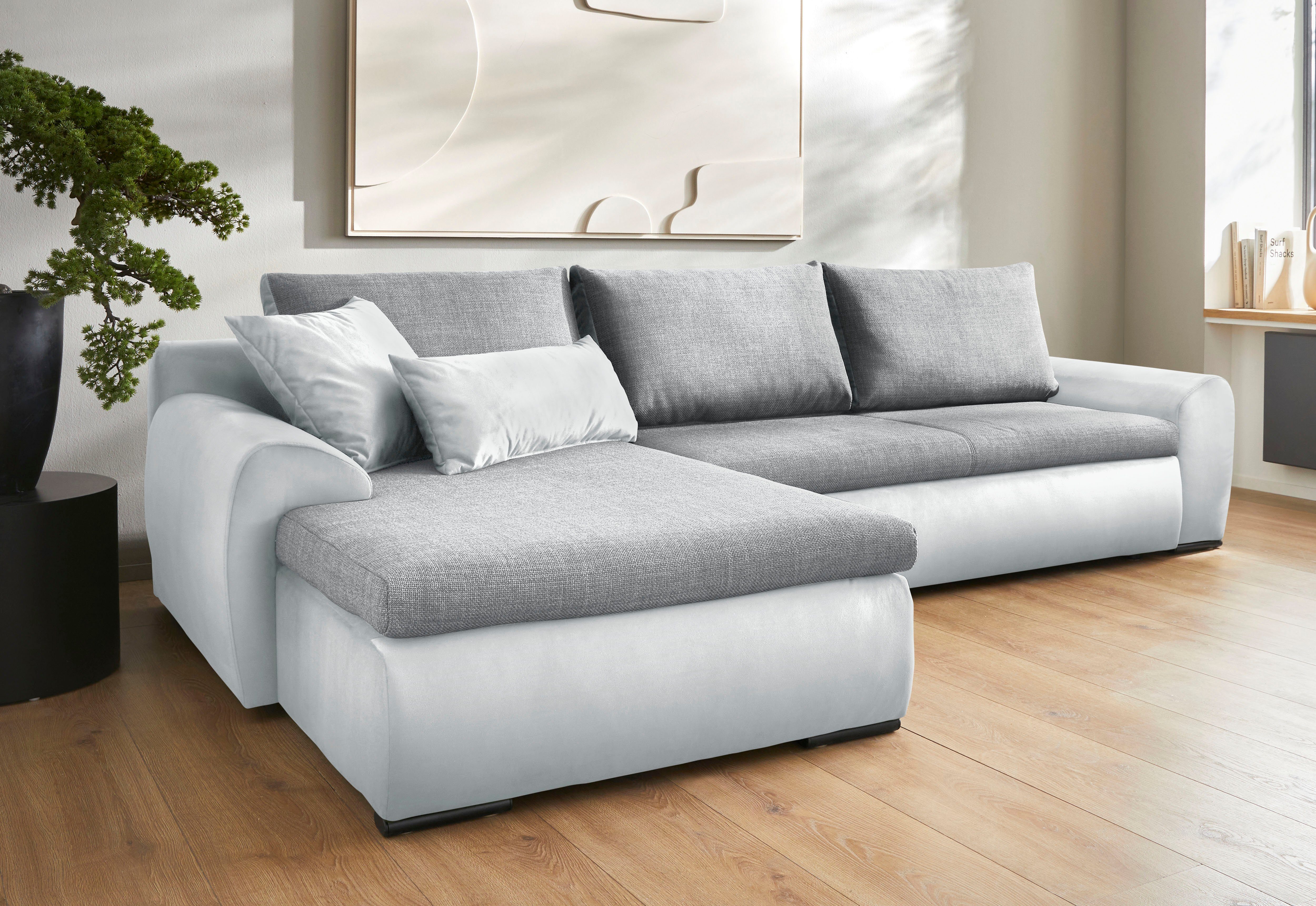 Home Affaire Ecksofa Win L Form Wahlweise Mit Bettfunktion Und