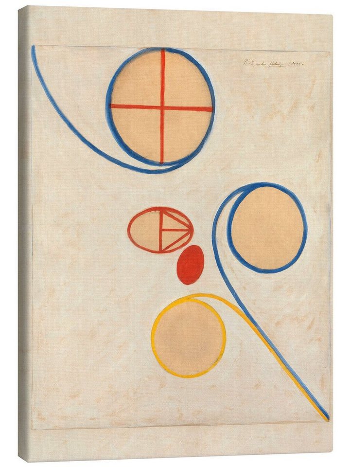 Posterlounge Leinwandbild Hilma Af Klint Der Siebenstern Nr 2
