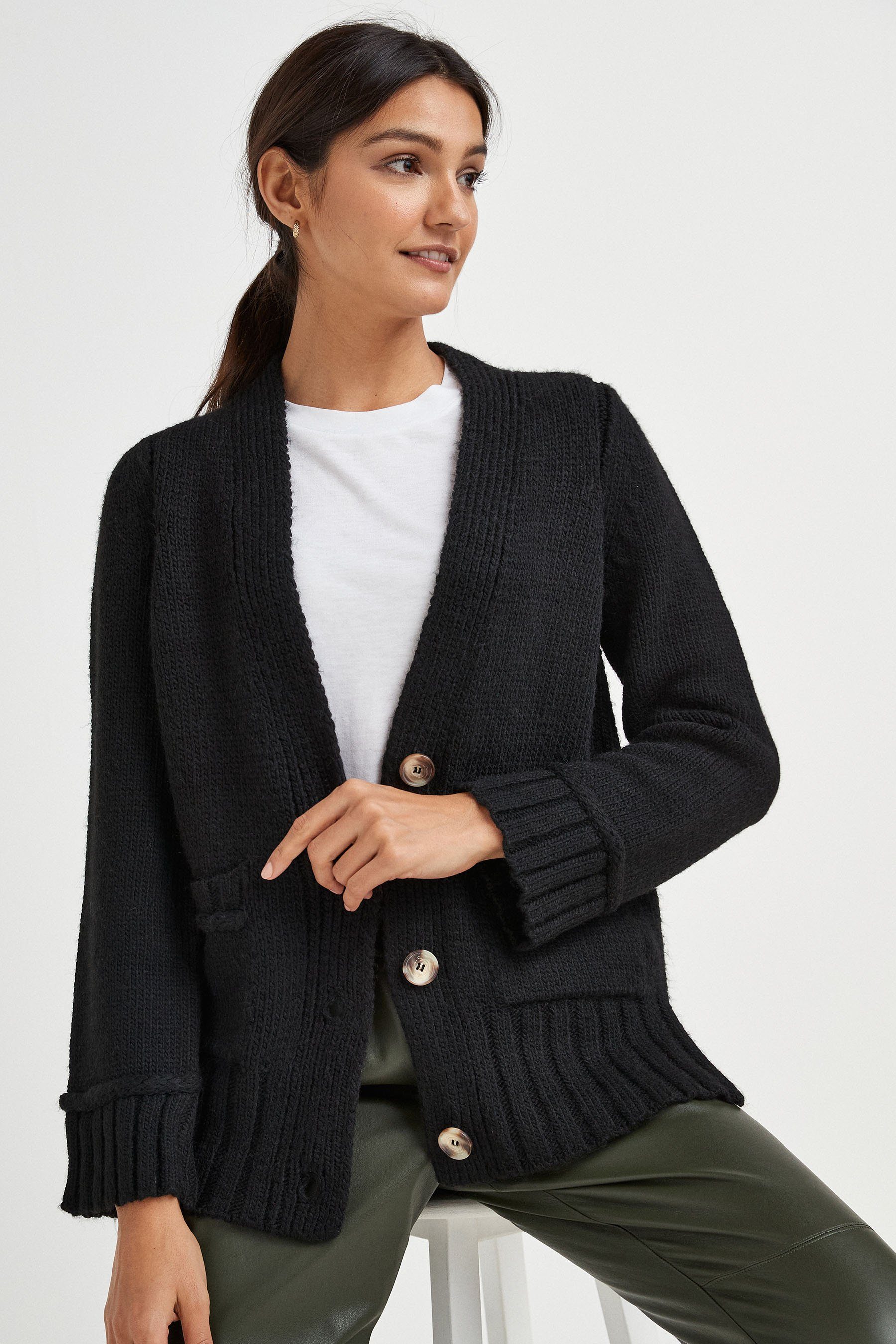 Next Strickjacke Grob Gestrickter Cardigan 1 Tlg Online Kaufen Otto