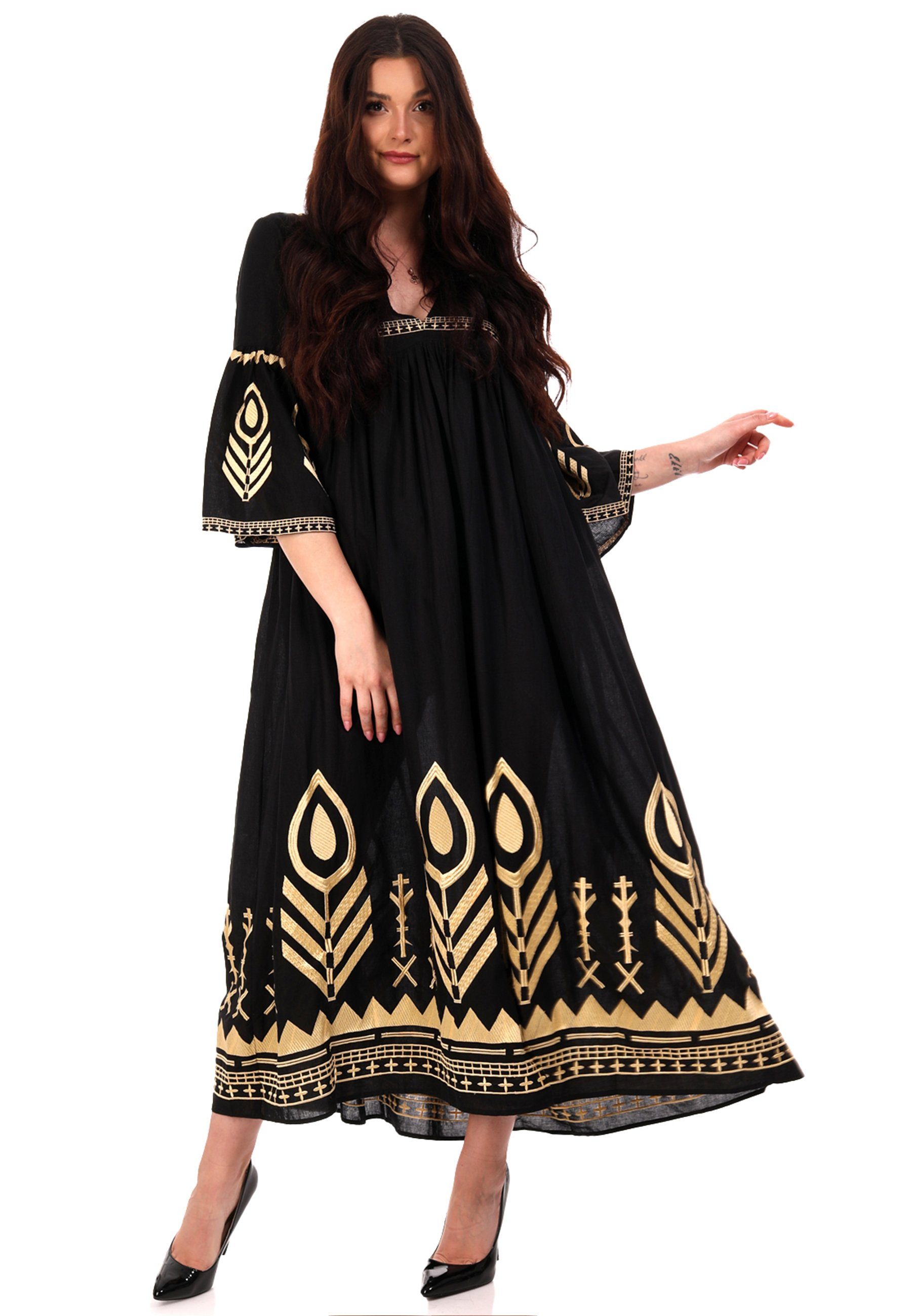 Yc Fashion And Style Maxikleid BohÈme Kleid Sommerkleid Mit Beinschlitz