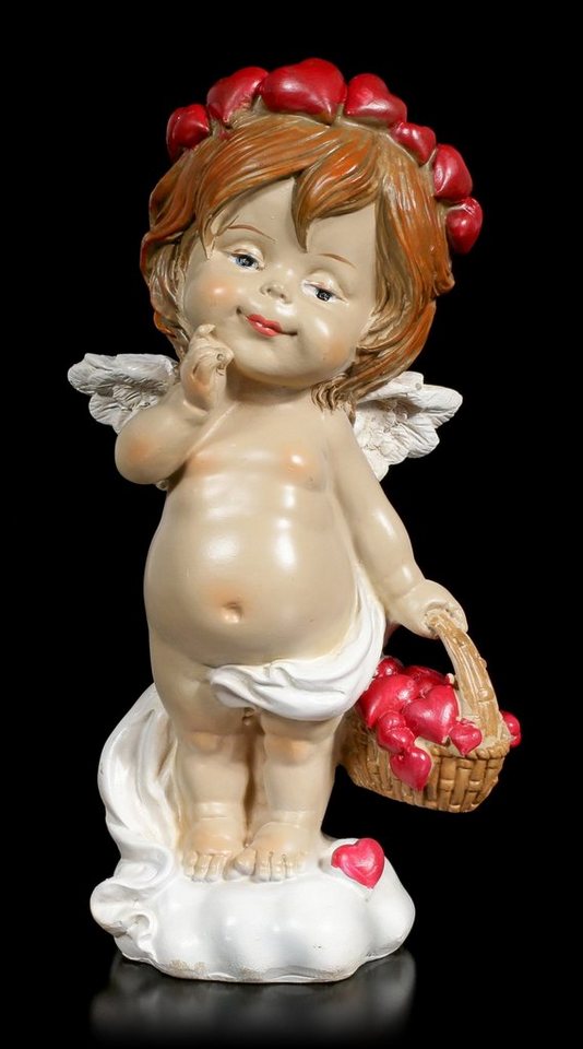 Figuren Shop Gmbh Fantasy Figur Cherub Figur Kleiner Engel Mit Korb