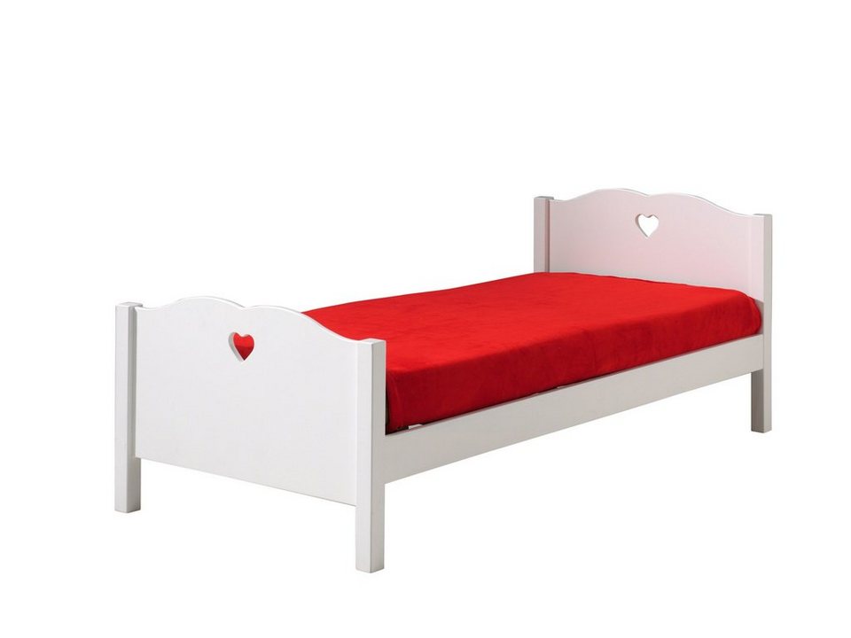 Möbelando Bett Amori Aus Massiv Kiefer Und Mdf In Weiß Abmessungen