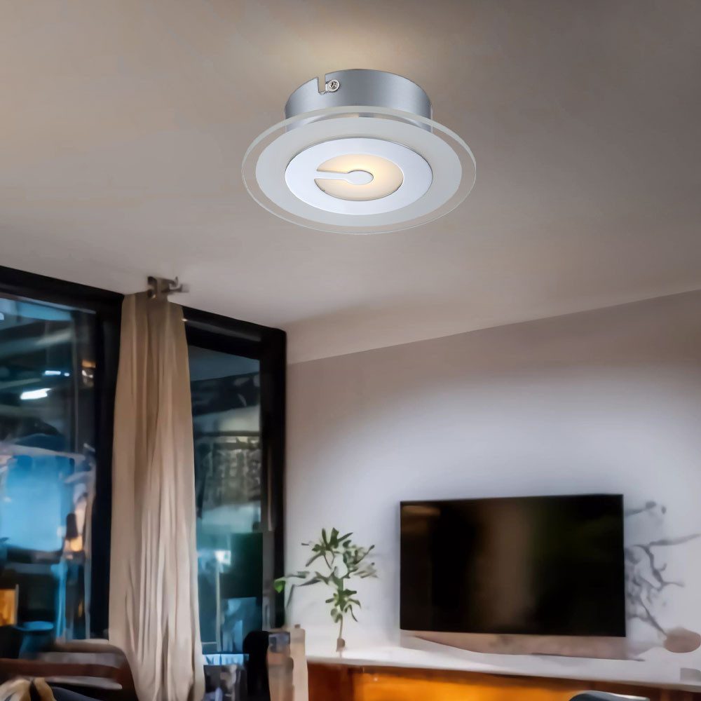 Globo Led Deckenleuchte Led Leuchtmittel Fest Verbaut Warmweiß
