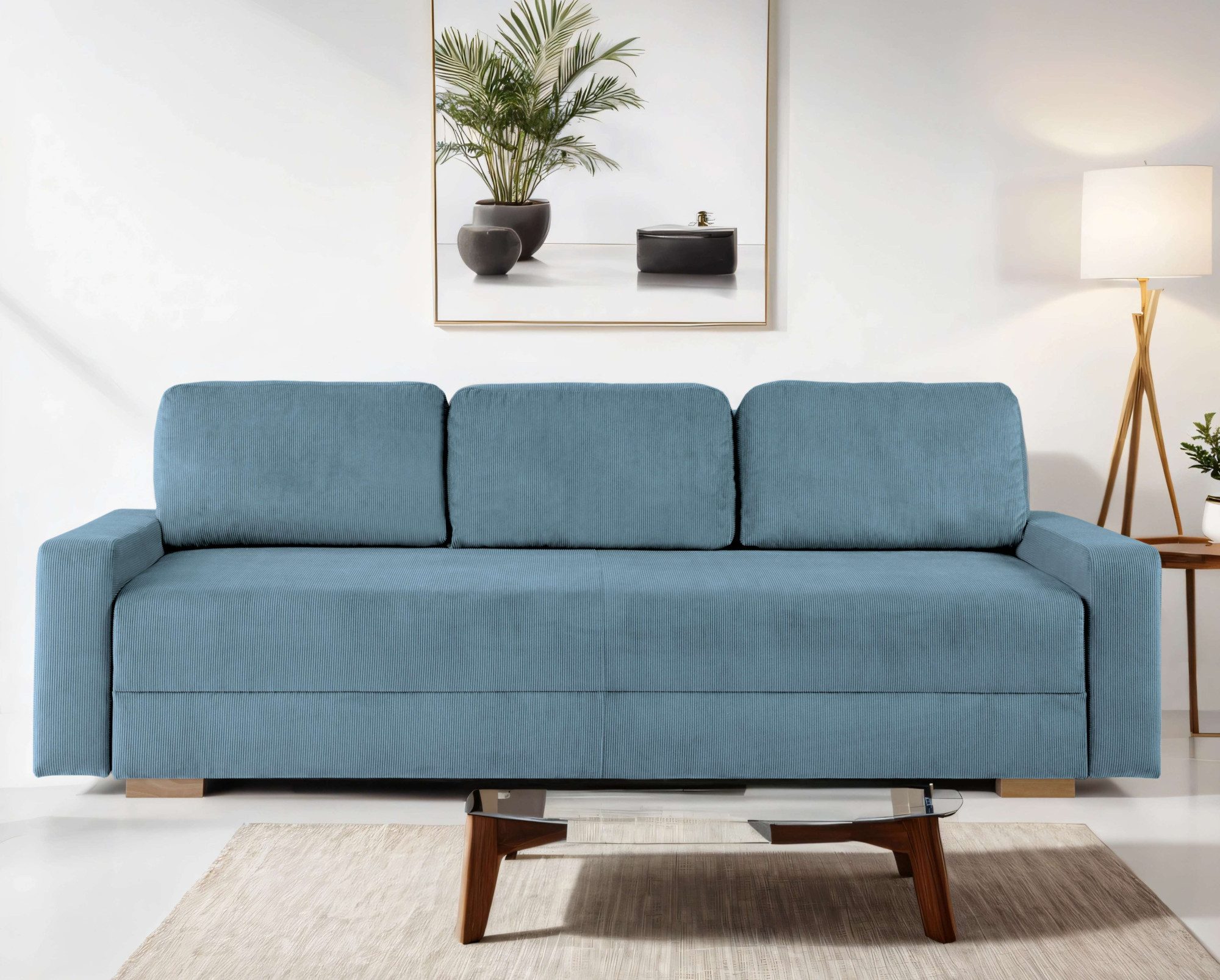 Inosign 3 Sitzer Sheridian Schlafsofa Mit Bettkasten In Feincord