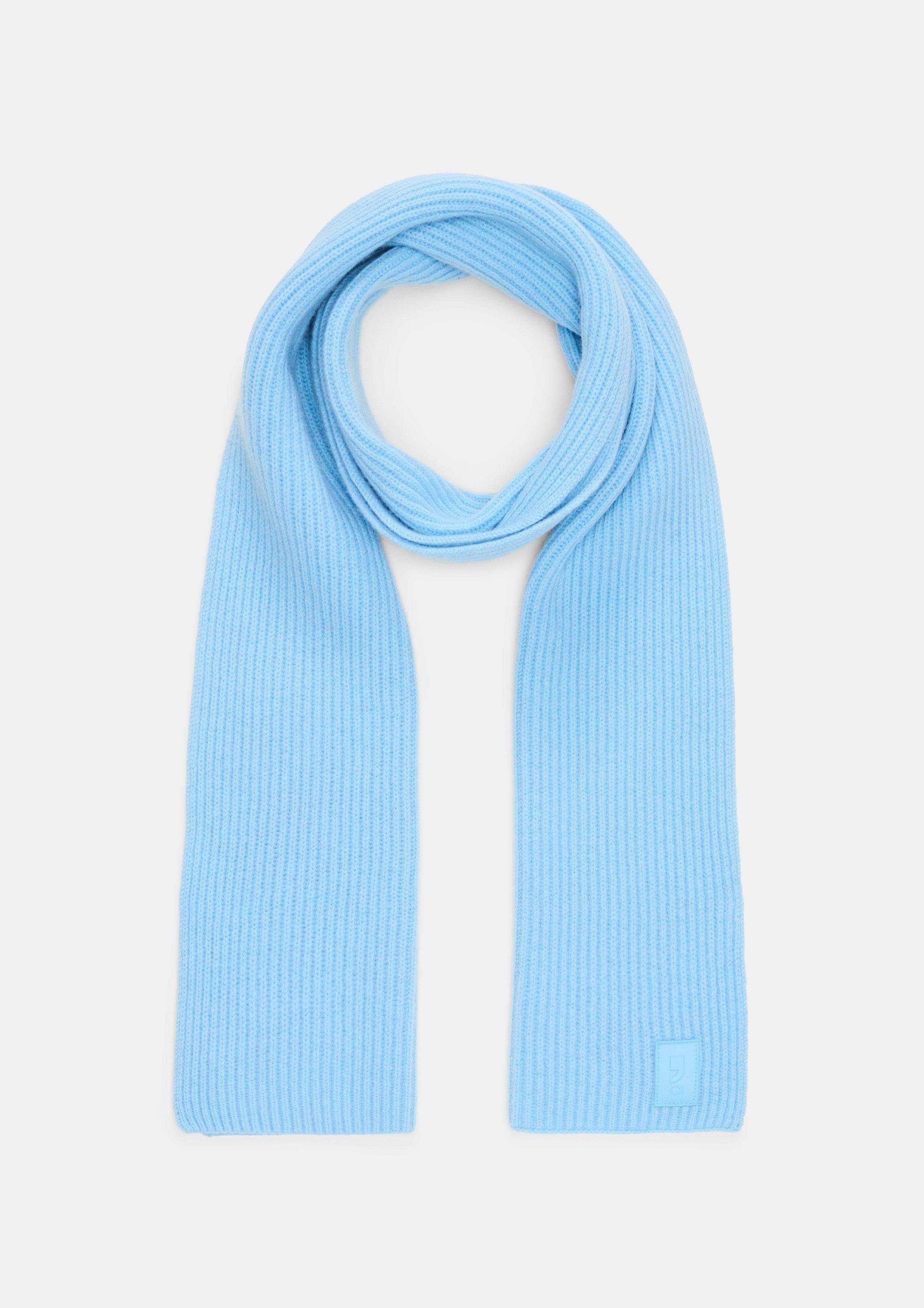 comma casual identity Halstuch Strickschal aus Wolle, Label-Patch, mit ...