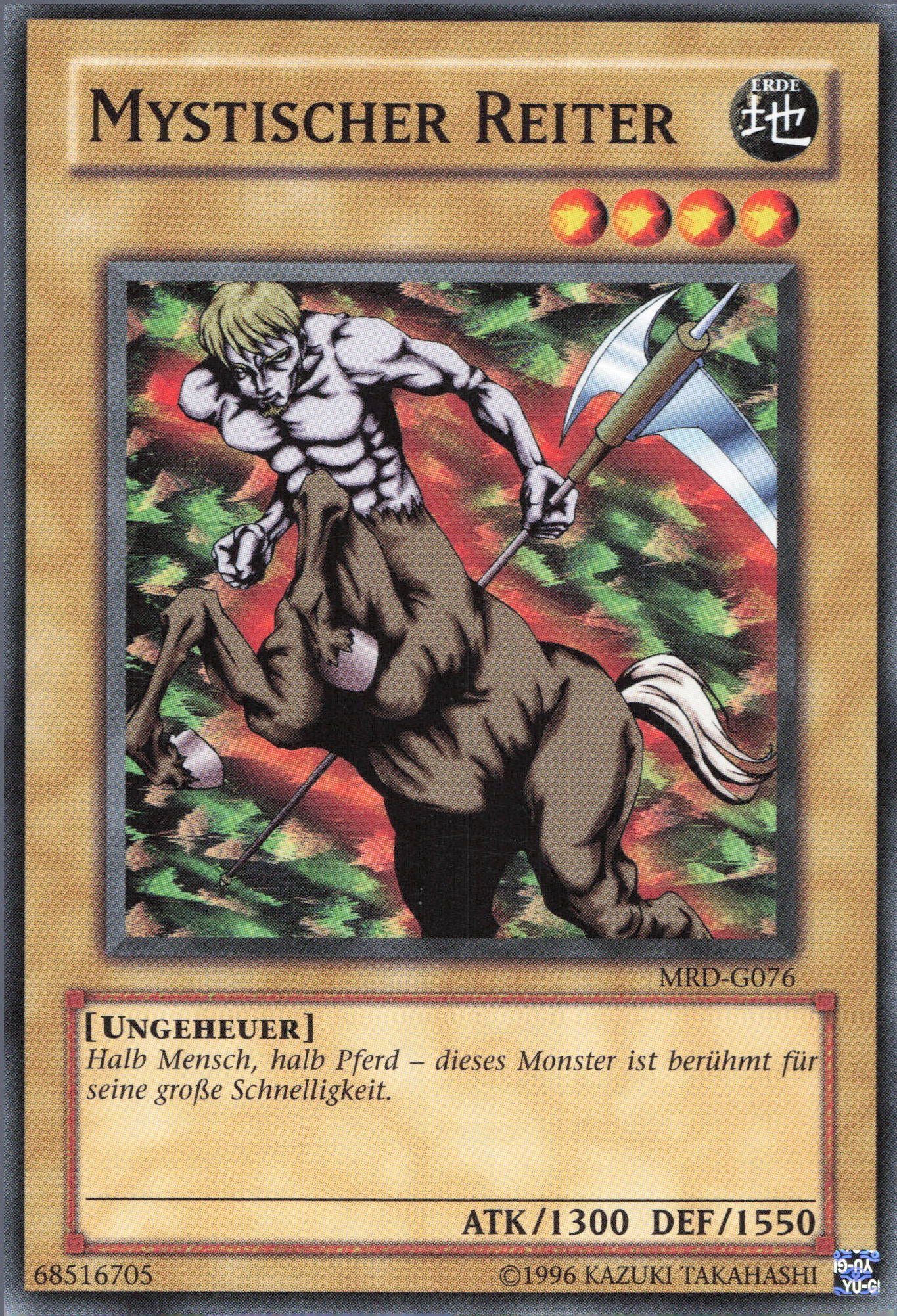 Recollectibles Sammelkarte Yugioh Karte Mystischer Reiter V2 Yu Gi