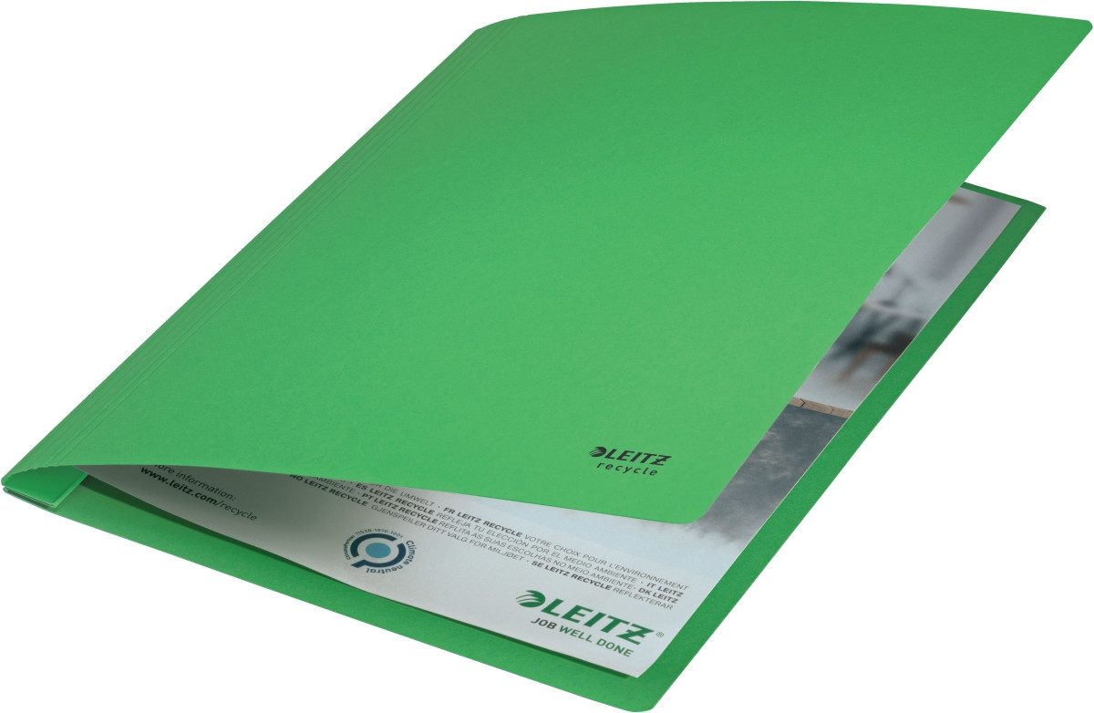 LEITZ Hefter Schnellhefter Recycle A4 Karton grün., Leitz Schnellhefter Recycle