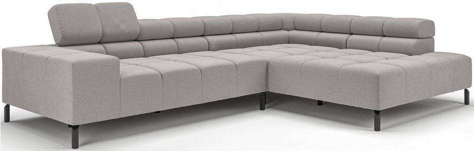 Inosign Ecksofa Ancona New Wahlweise Motorische Sitztiefenverstellung