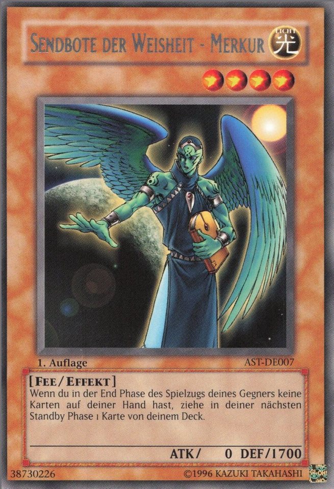 Recollectibles Sammelkarte Yugioh Karte Sendbote Der Weisheit Merkur