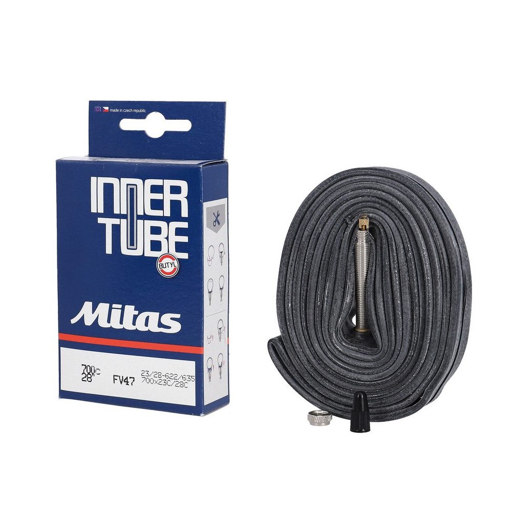 Mitas Fahrradschlauch 28" Schlauch, 23/28-622/635, SV 47mm