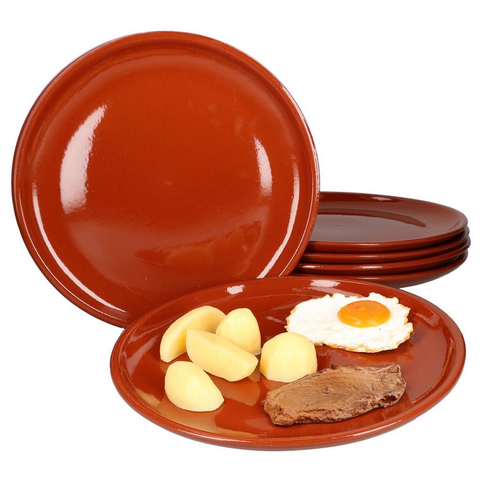 Mambocat Speiseteller 6er Set Tonteller Platte 29cm 99529