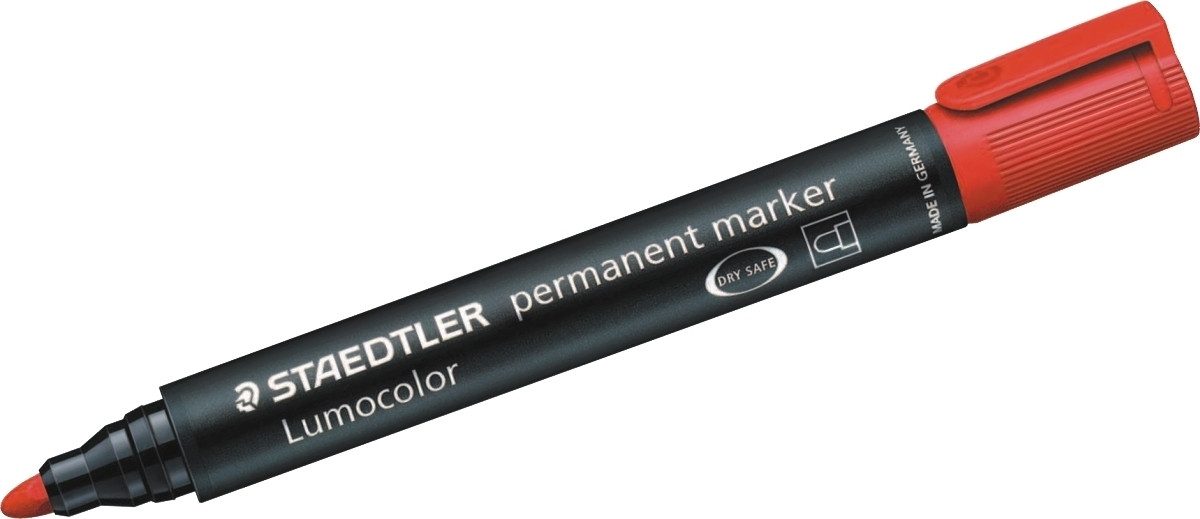 STAEDTLER Permanentmarker Permanentmarker Lumocolor 2mm rot