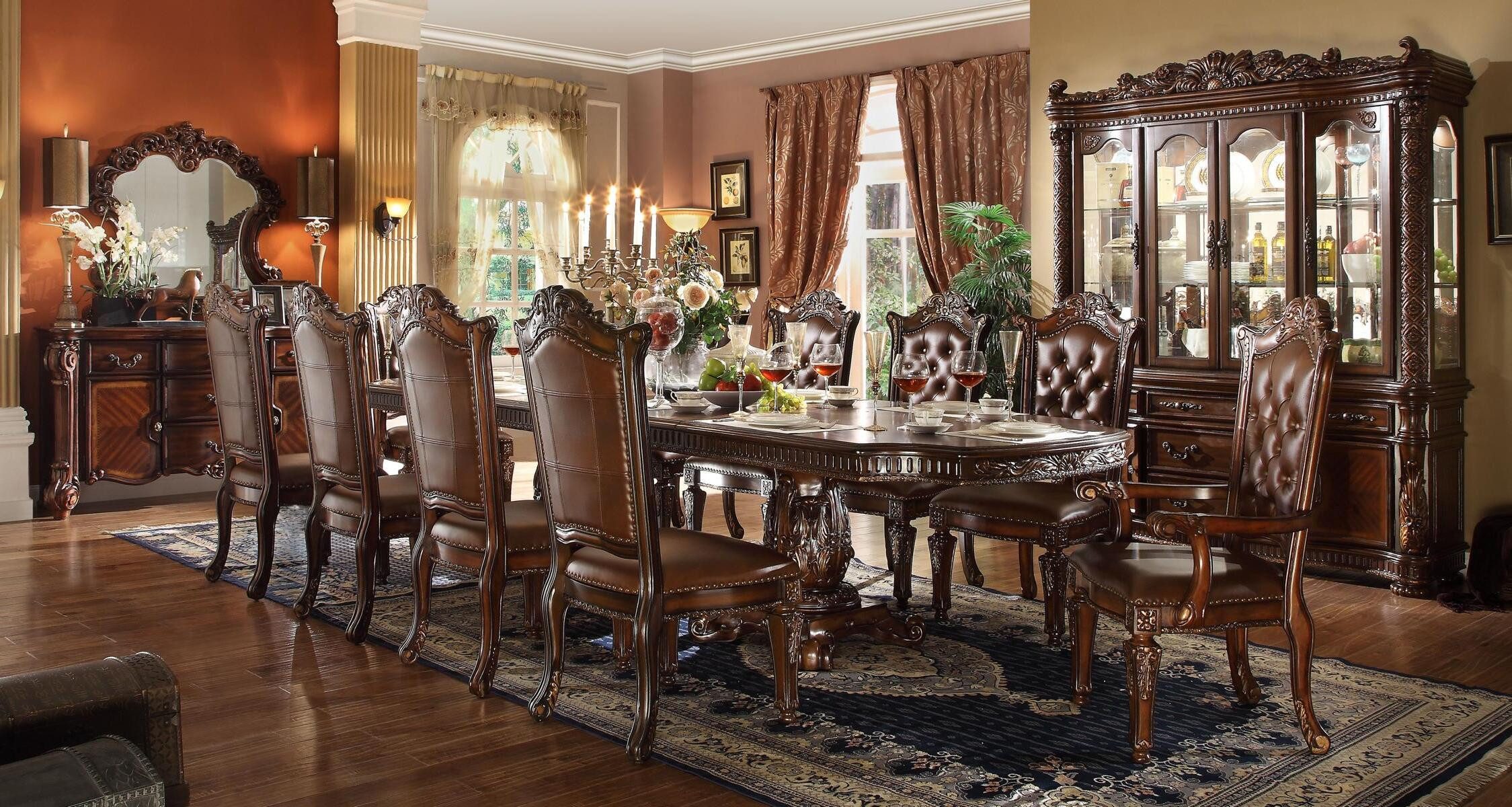 Xlmoebel Essgruppe Komplett Esstisch 10 Stühle Esszimmer Set Gruppe