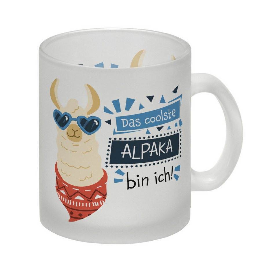 speecheese Tasse Das coolste Alpaka bin ich Glas Tasse speecheese Tasse Das coolste Alpaka bin ich Glas Tasse