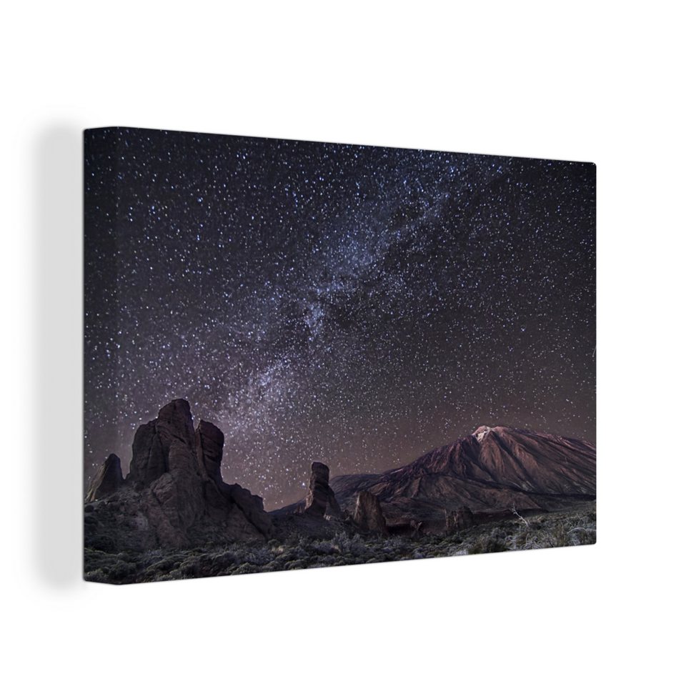 Onemillioncanvasses® Leinwandbild Teide Nationalpark Mit Sternen 1 St