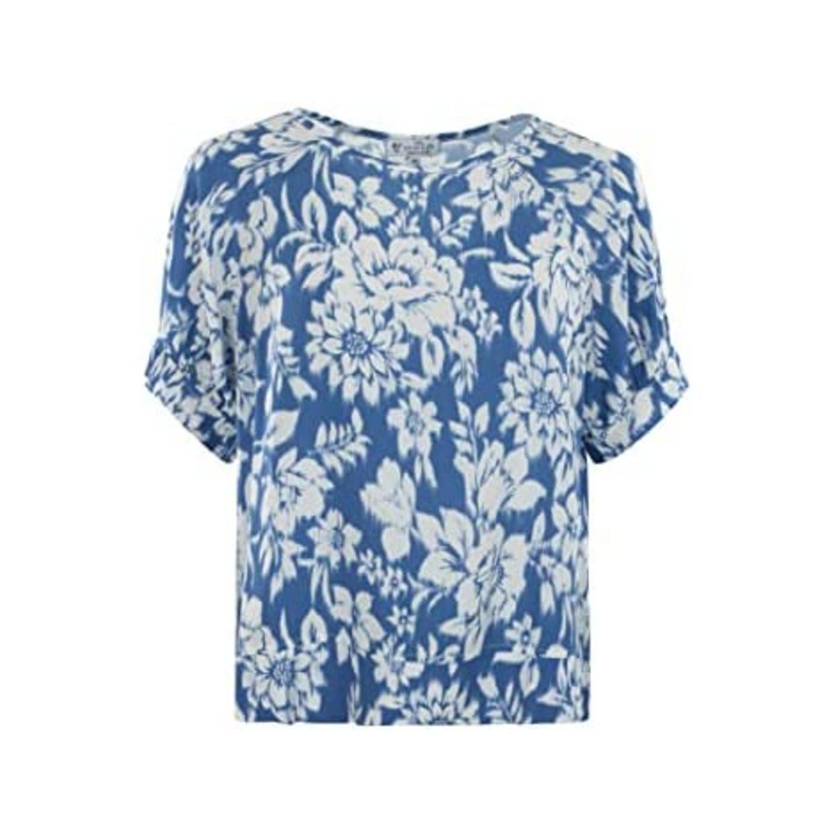 Hailys Men Kurzarmbluse blau
