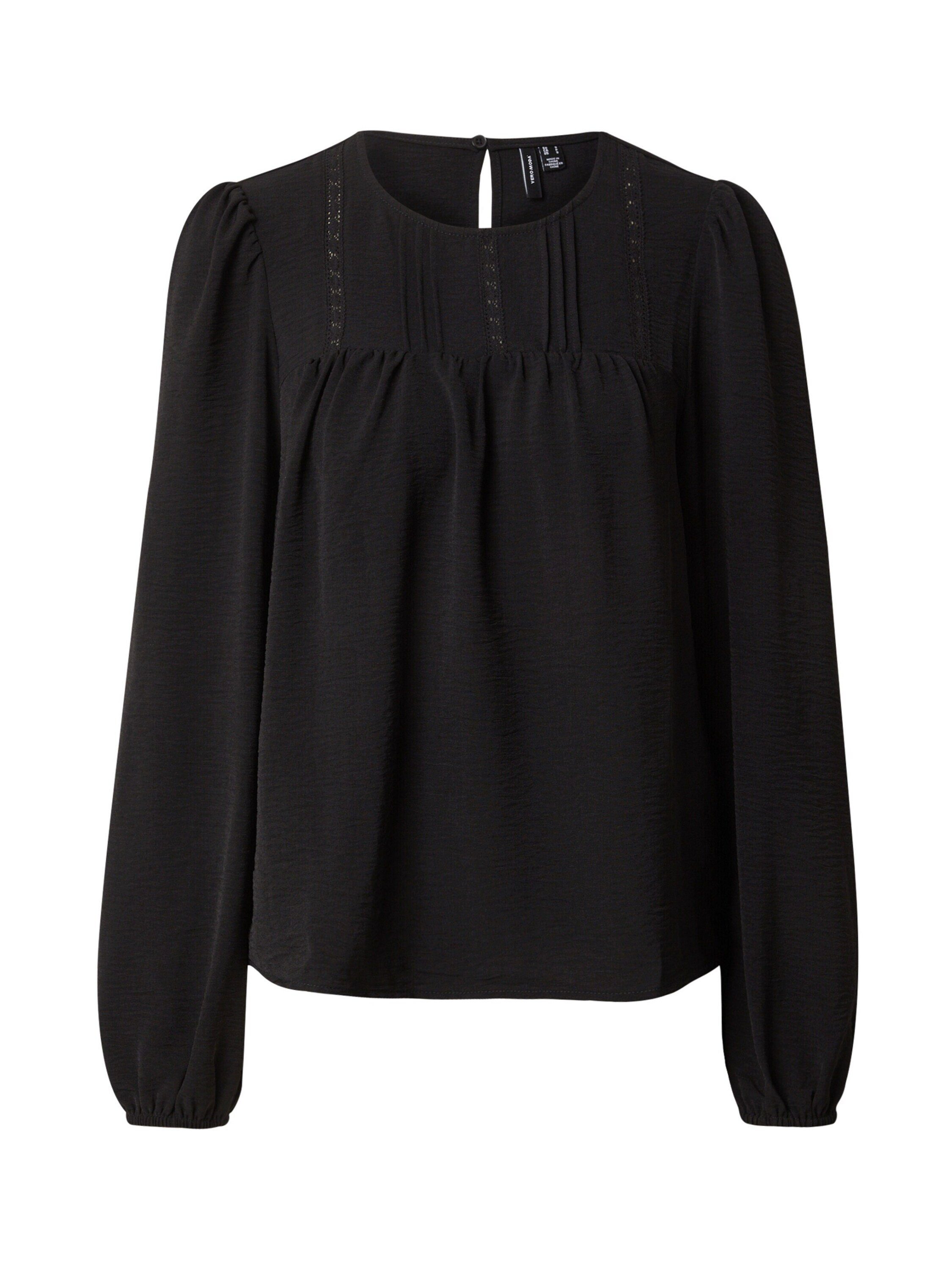 Vero Moda Langarmbluse Alva 1 Tlg Spitze Cut Outs Drapiertgerafft