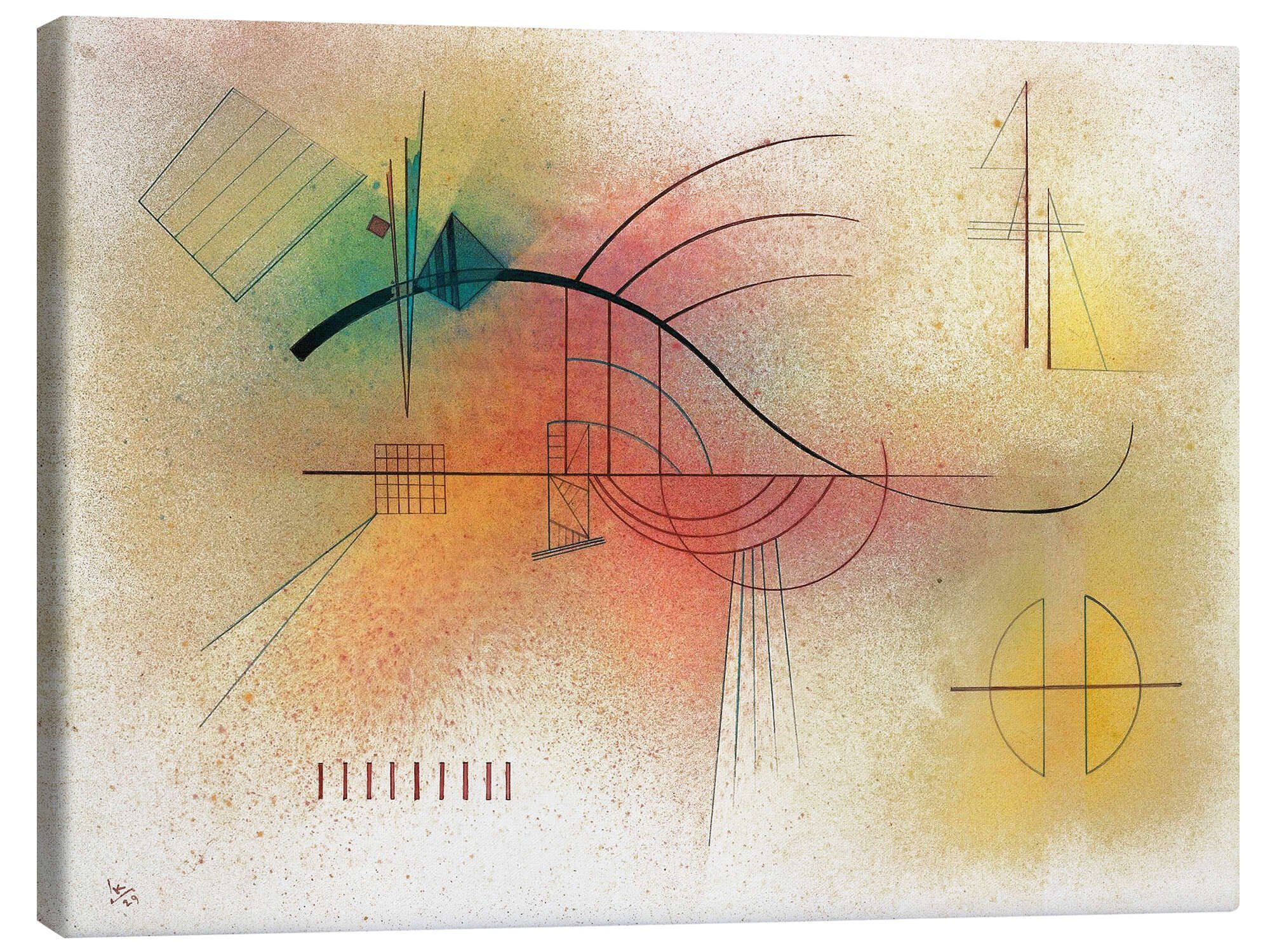 Posterlounge Leinwandbild Wassily Kandinsky Linie Malerei