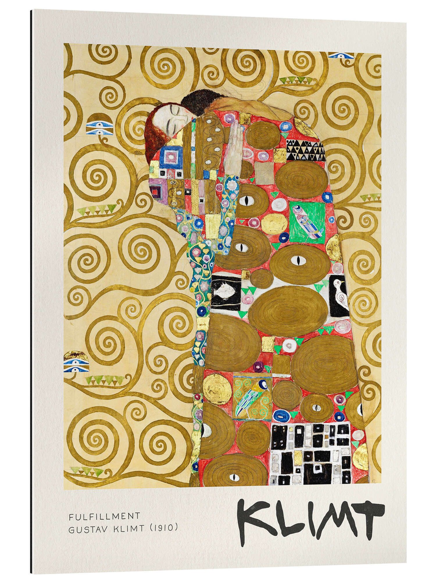 Posterlounge XXL-Wandbild Gustav Klimt, Der Lebensbaum (Die Erfüllung), Wohnzimmer Malerei