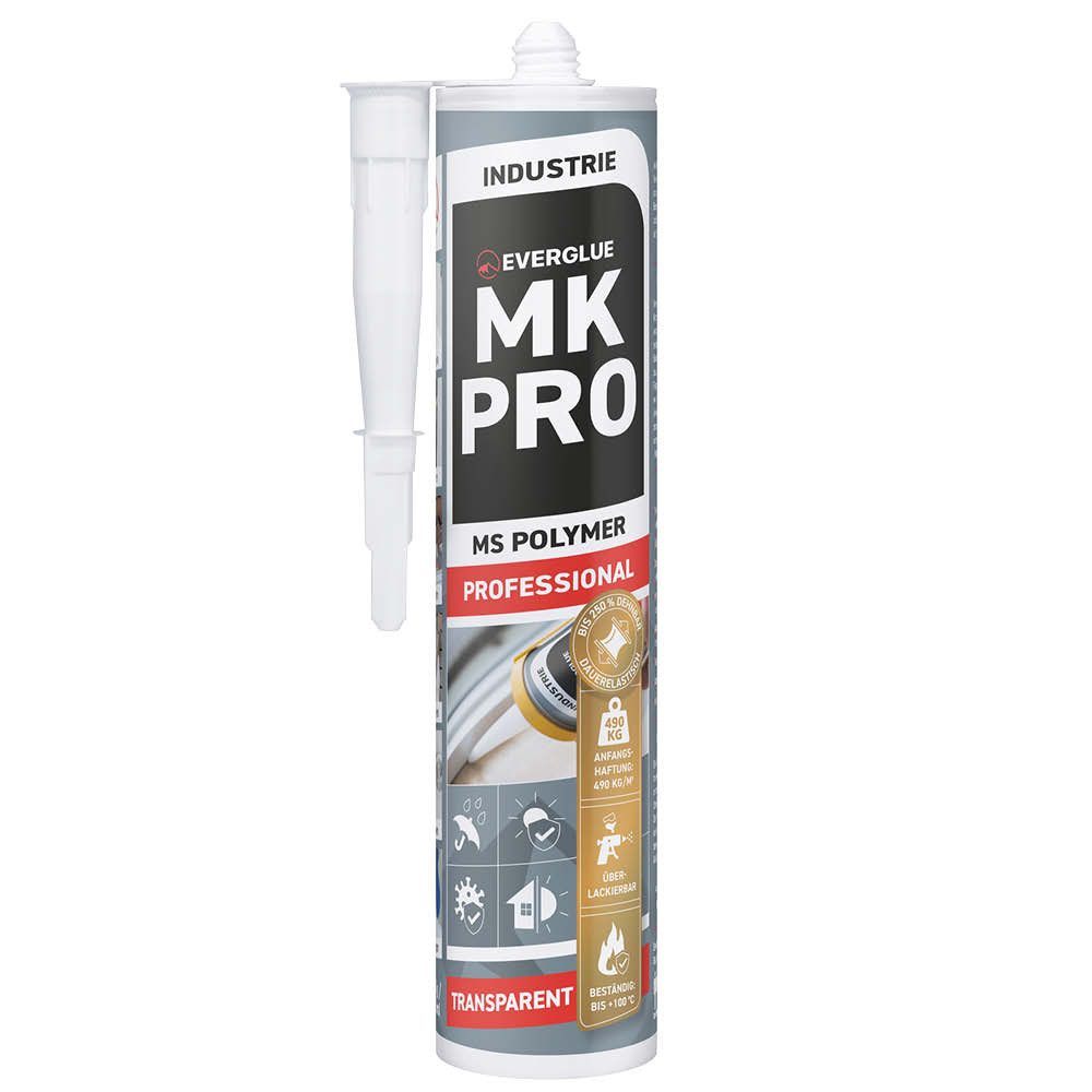 Everglue Dichtstoff Everglue MK Pro 1K MS Polymer Dichtstoff, Transparent, 300g