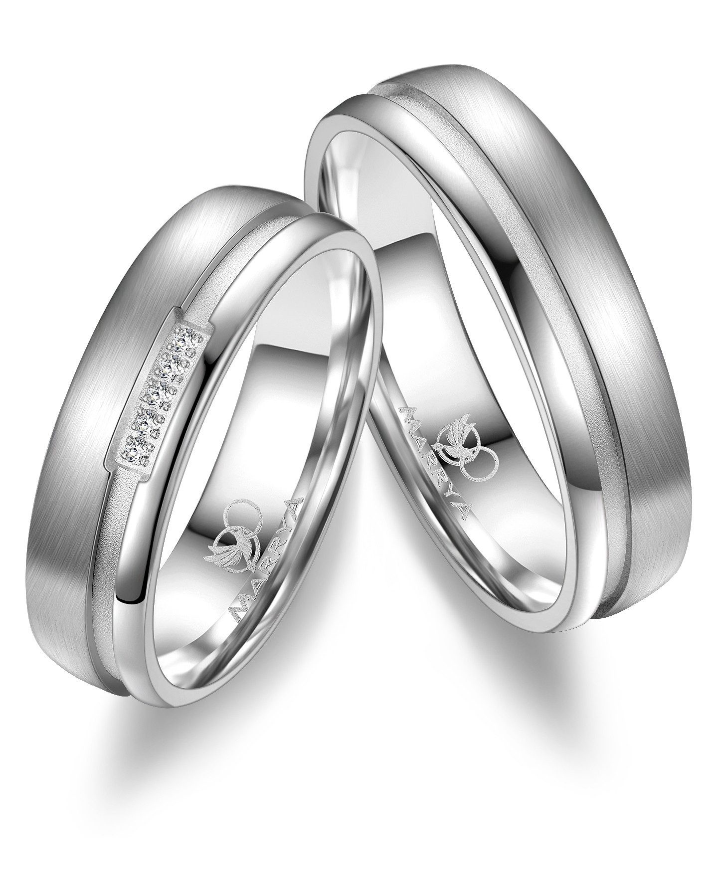 MARRYA Partnerring MARRYA Silber Ringe Trauringe Eheringe Partnerringe