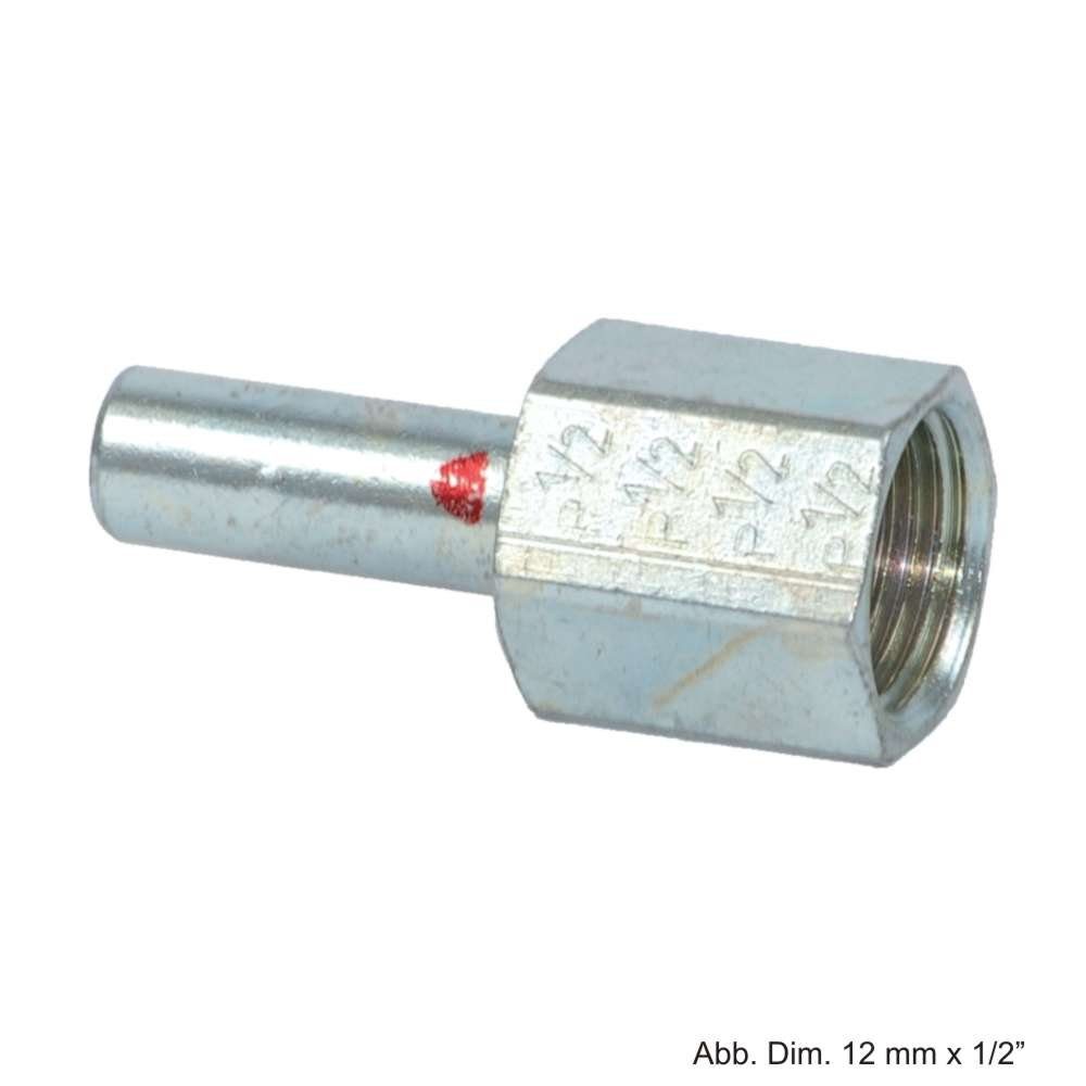 GEBERIT Wasserrohr Geberit Mapress C-Stahl Übergang IG mit Einschubende, 15mm x 3/8"