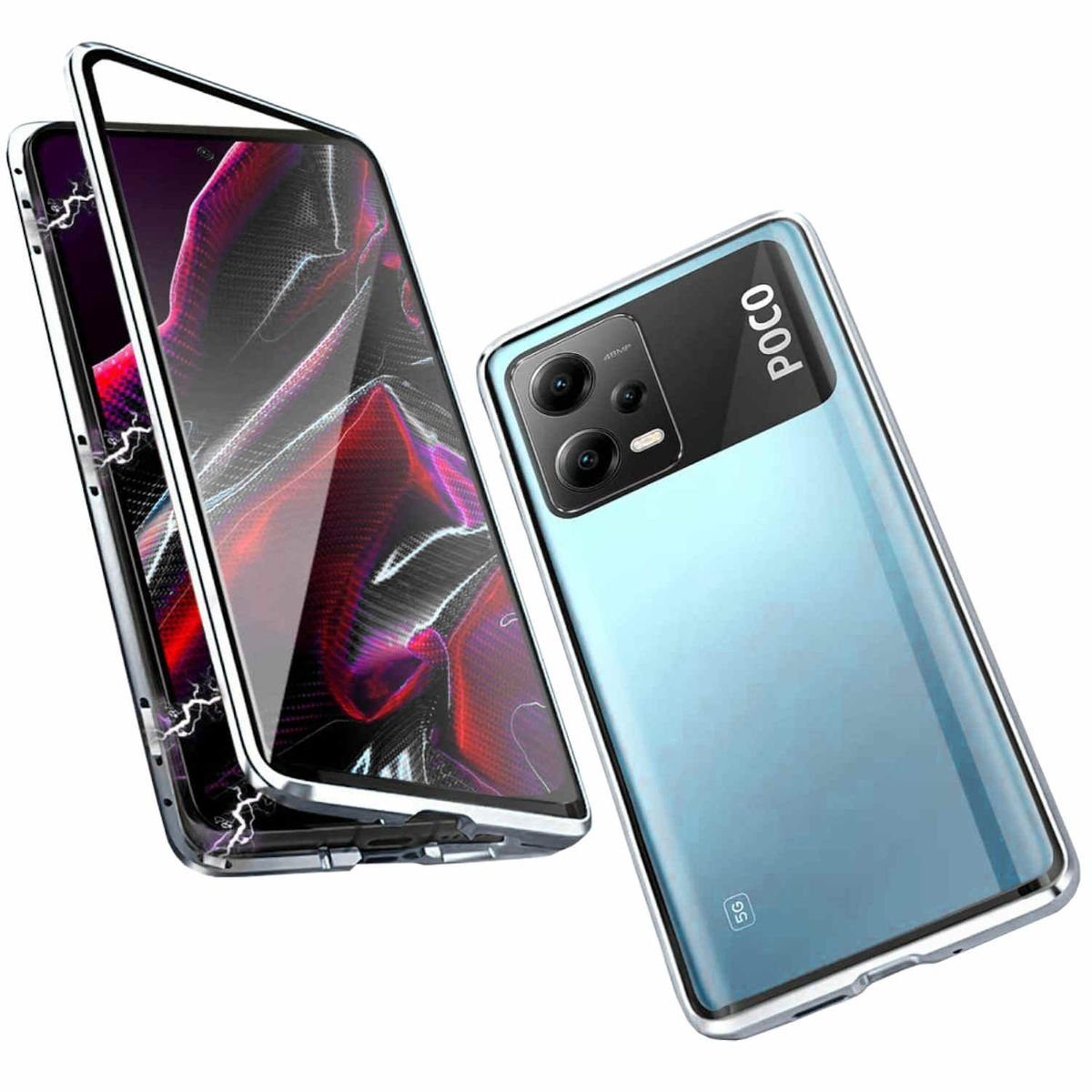 Wigento Handyhülle Für Xiaomi Poco X5 Redmi Note 12 5g 360 Grad Magnet