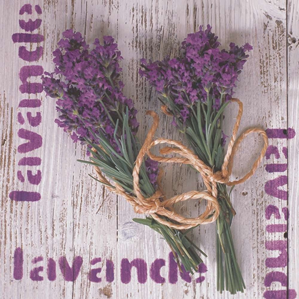 Linoows Papierserviette 20 Servietten Lavendel Gebundene