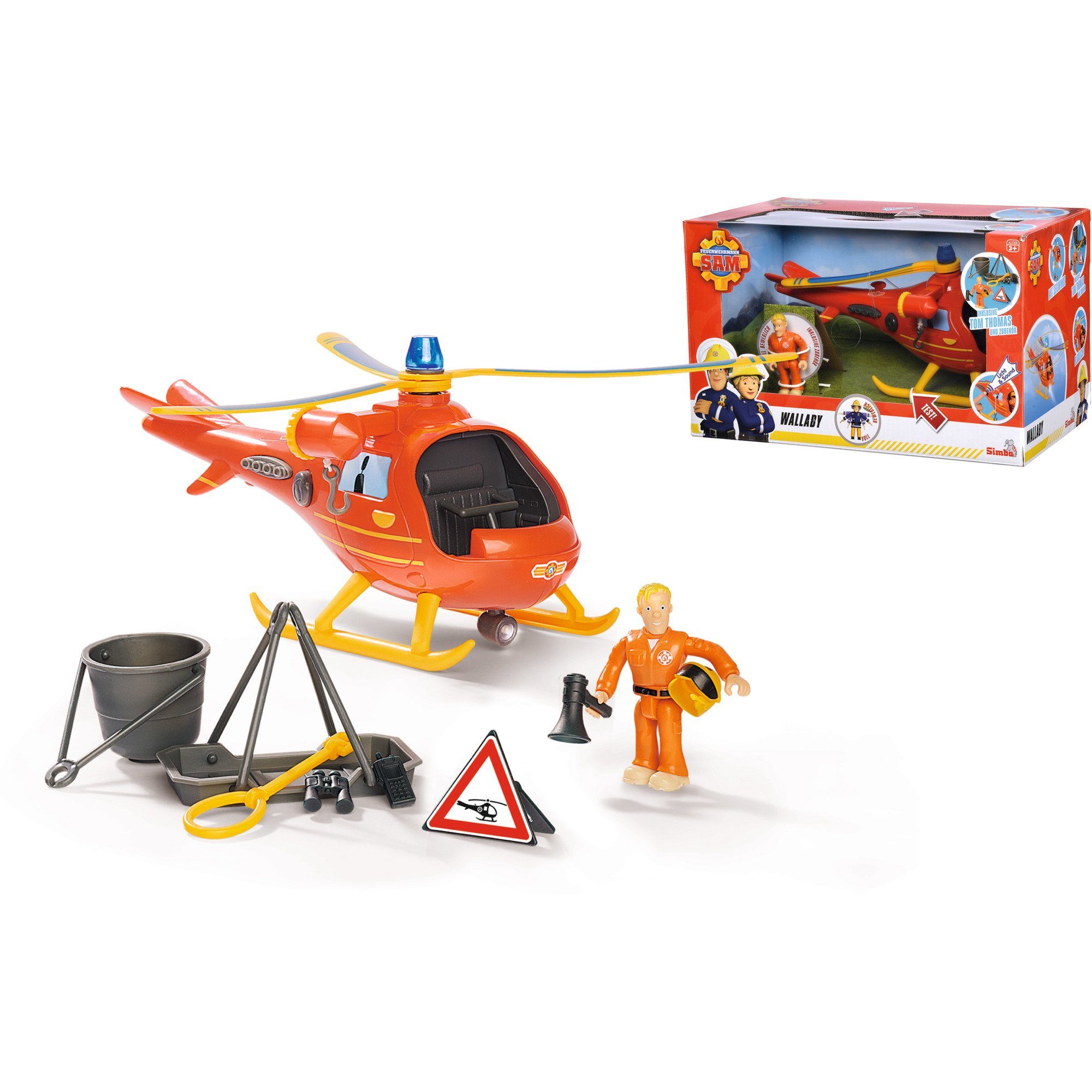 SIMBA Spielzeug-Auto Simba Feuerwehrmann Sam Hubschrauber Wallaby ...