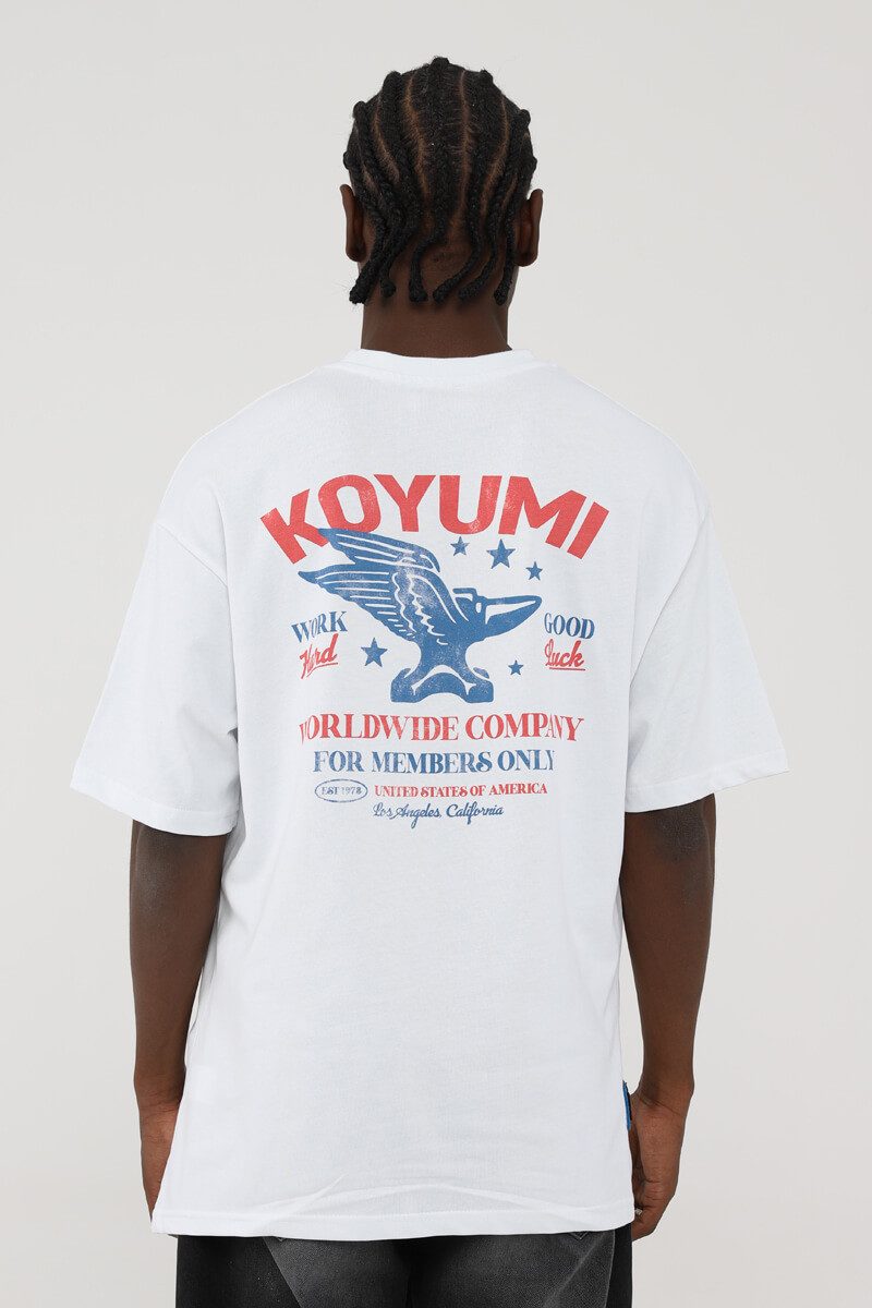 Koyumi T-Shirt Iron Wings - Whitey