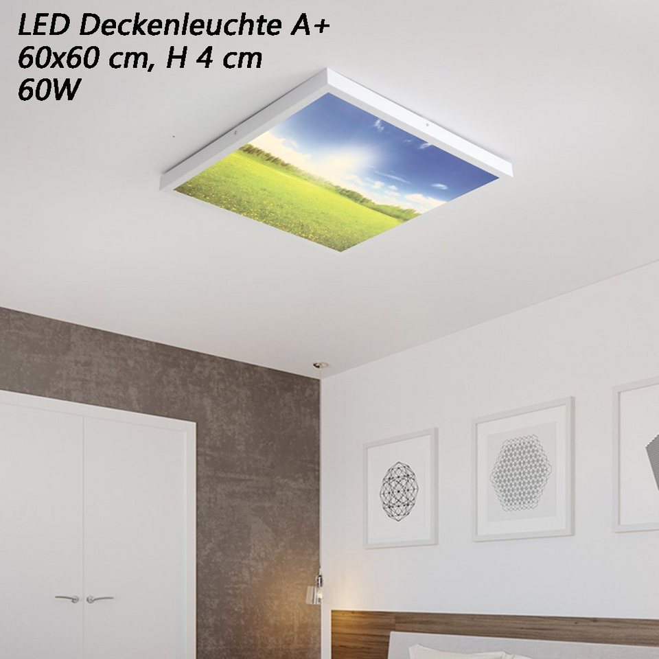 Euroton Led Deckenleuchte Led Deckenllampe Wandleuchte Fernbedienung