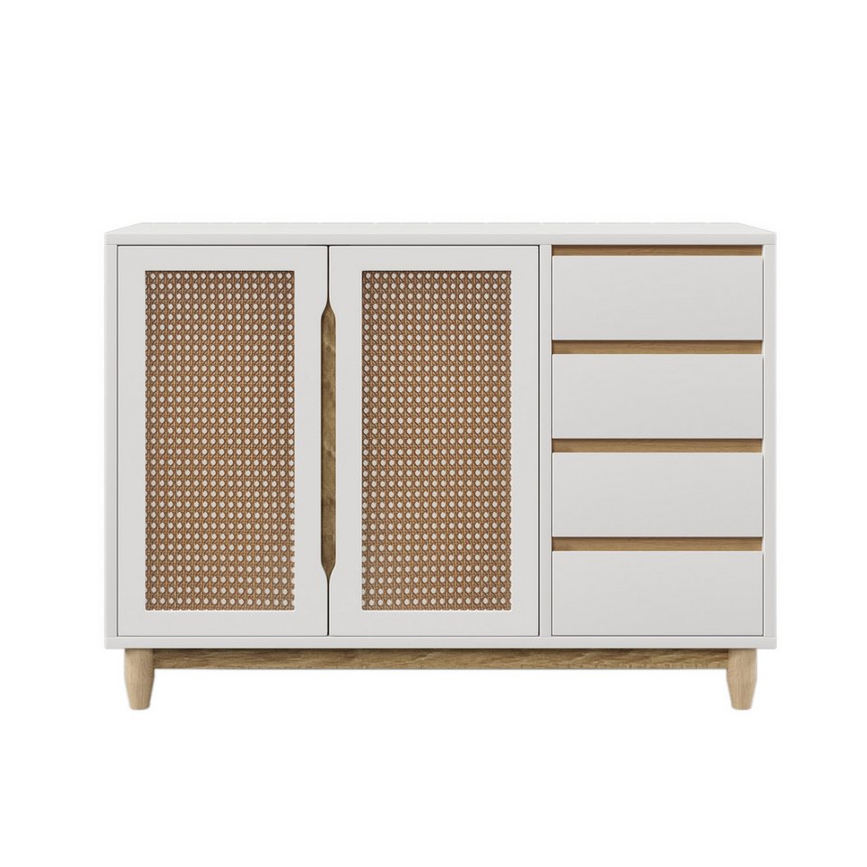 Extsud Sideboard Sideboard Sideboard Mit Türen Aus Rattanimitat Mit