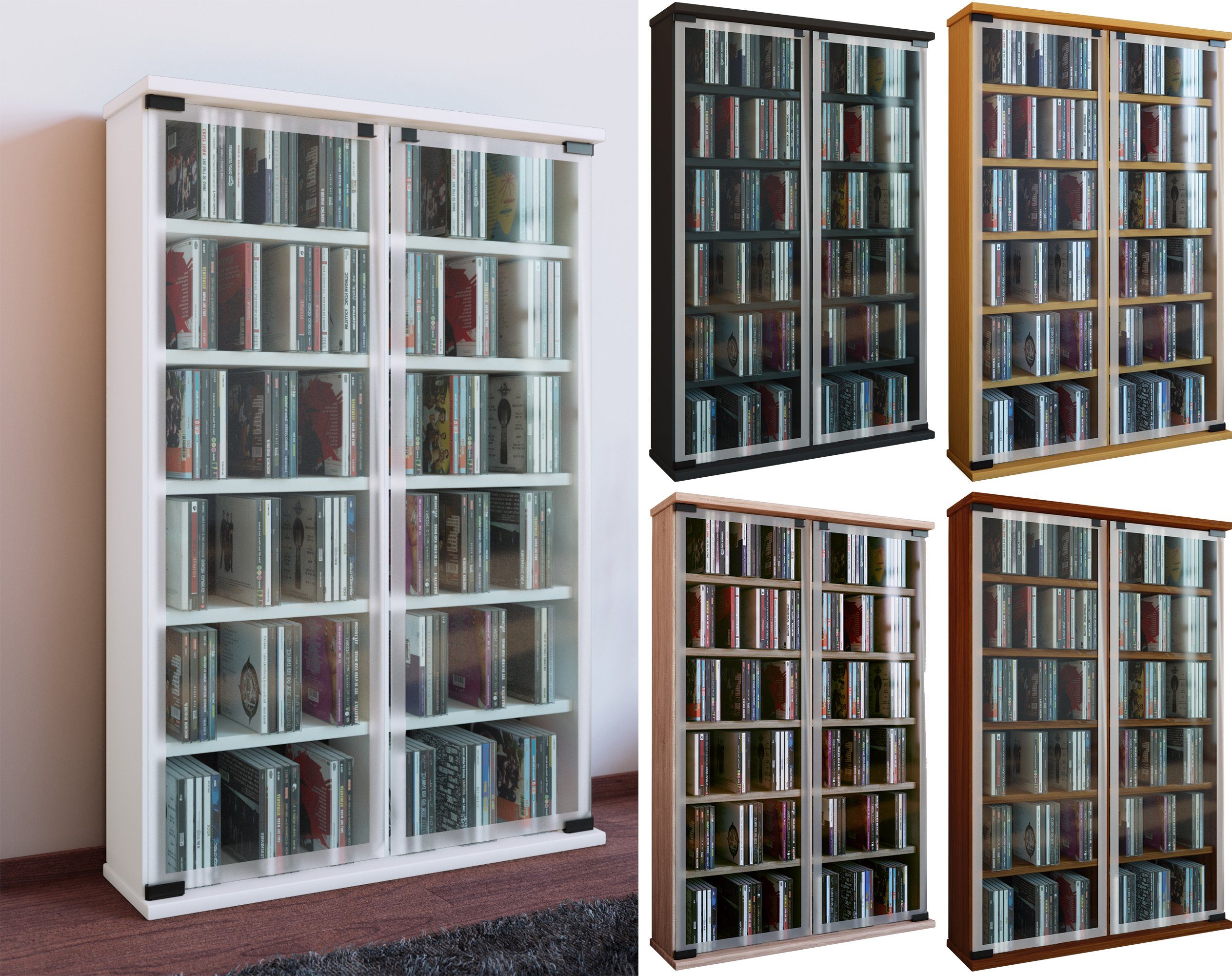 Cd Schrank Glastur