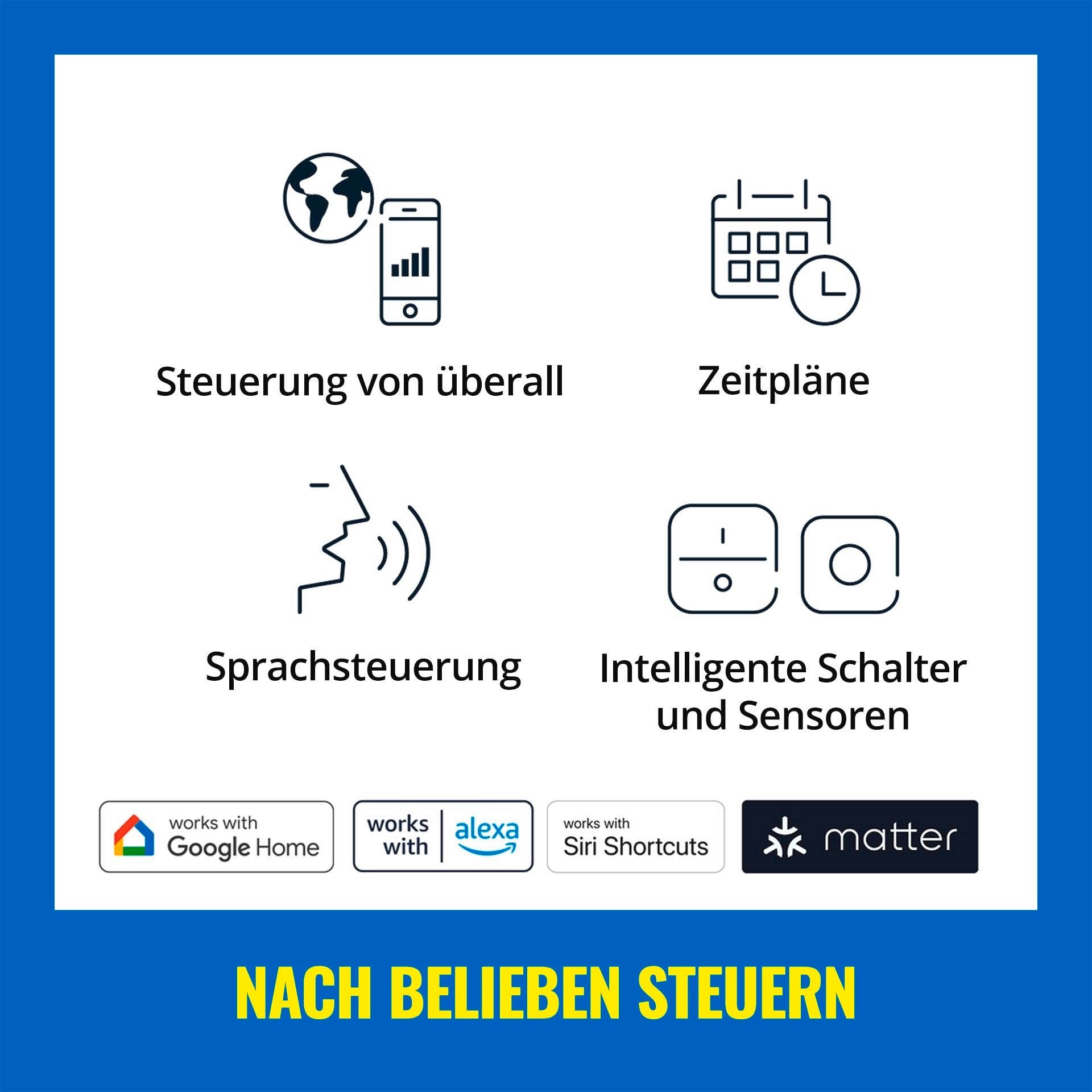 WiZ LED-Leuchtmittel White & Color 60W E27 Standardform dimmbar, E27