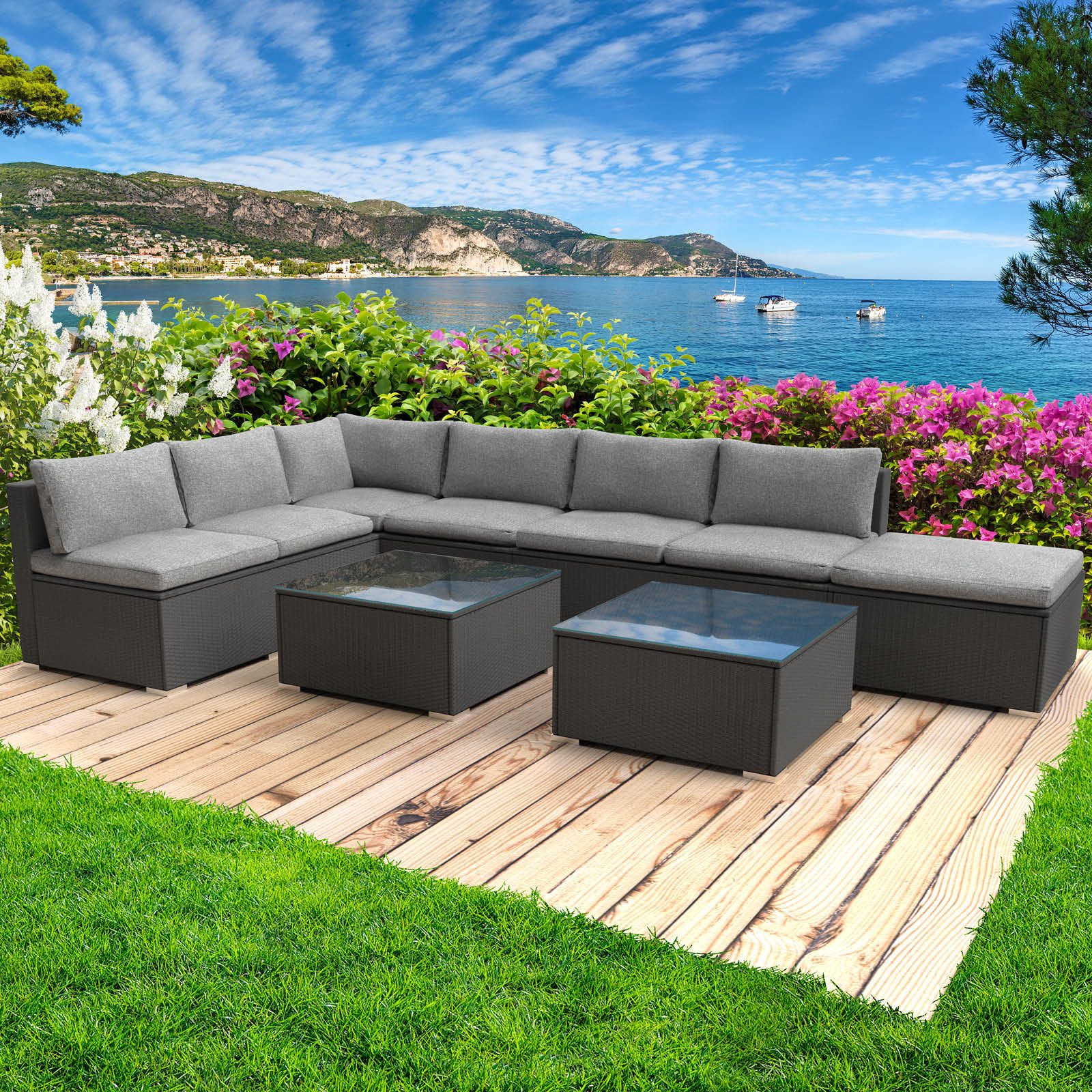 Brast Gartenlounge Set Relax Für 6 Personen Inkl Extra Dicke Kissen