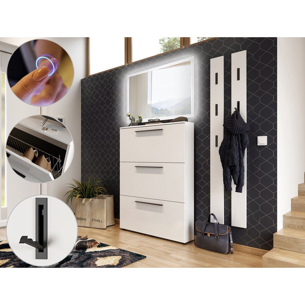 Lomadox Garderoben Set Utrera 01 Spar Set 4 St Garderobenmöbel