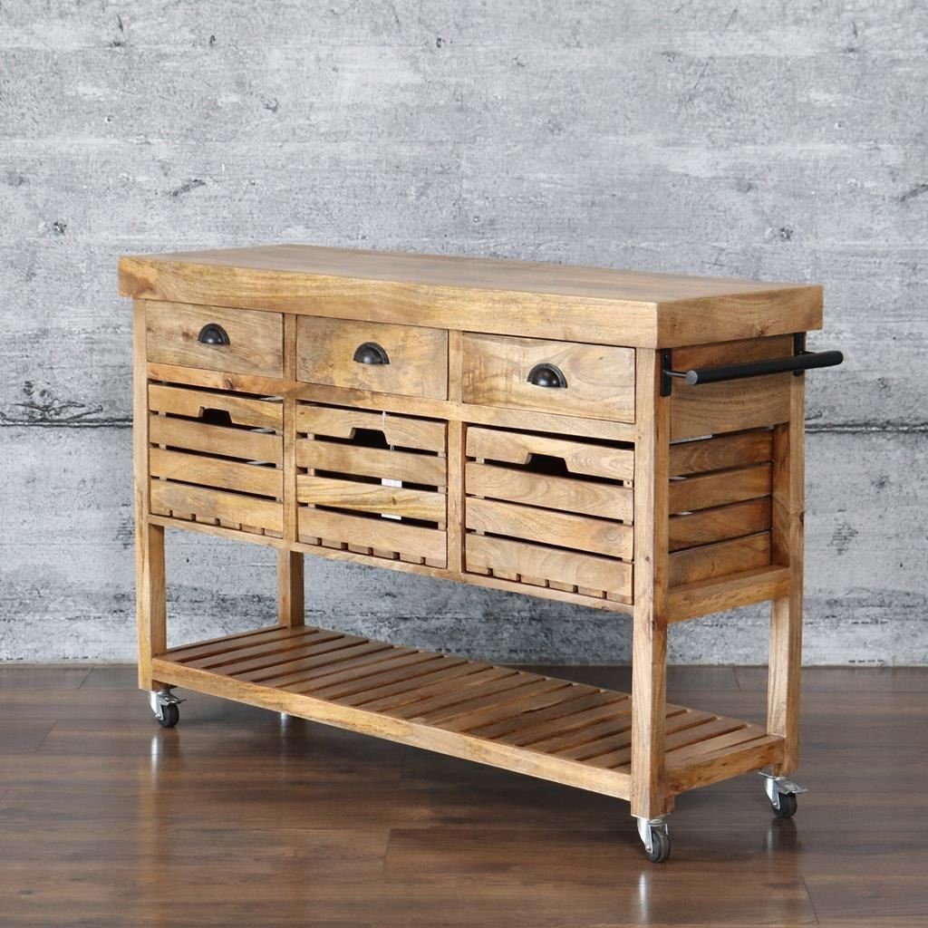 Kuchenwagen Holz Massiv