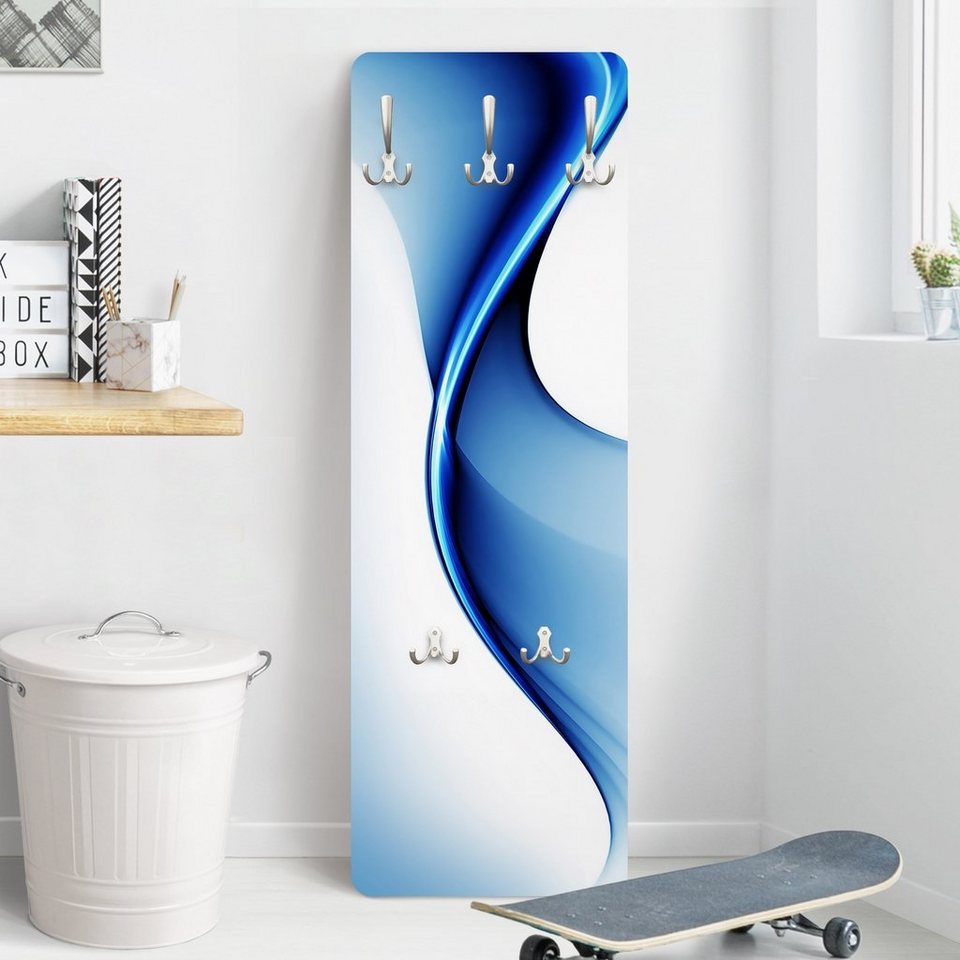 Bilderdepot24 Garderobenpaneel Design Abstrakt Kunst Muster Blaue