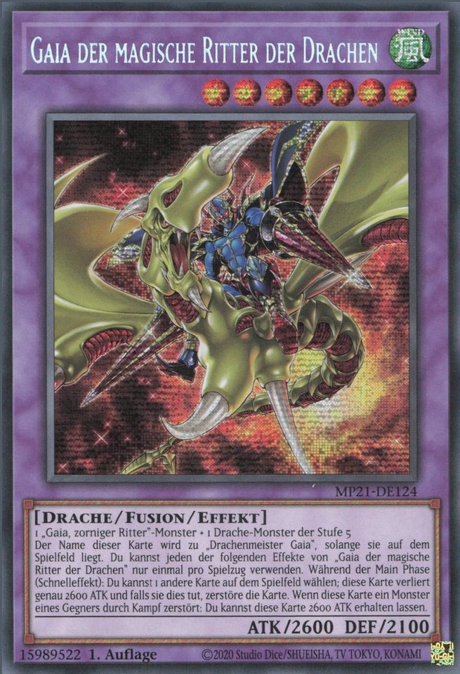 Recollectibles Sammelkarte Yugioh Karte Gaia Der Magische Ritter Der