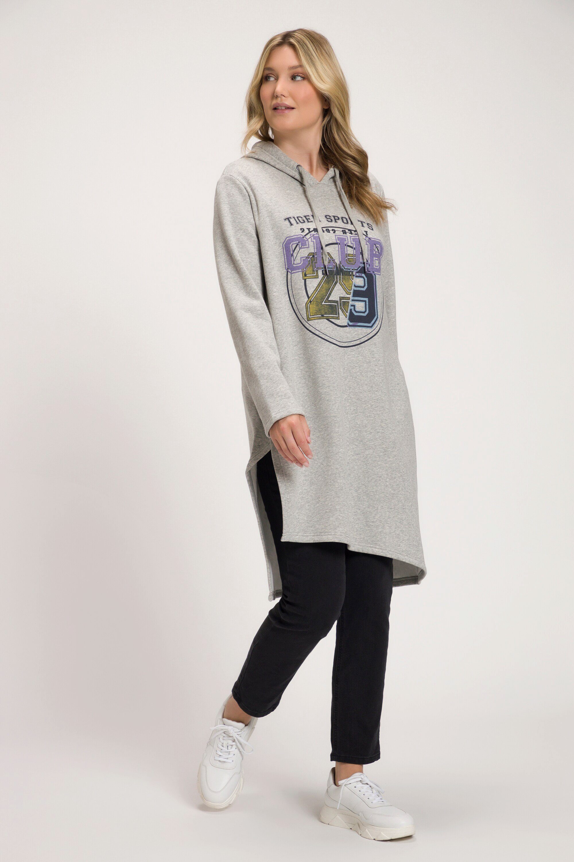 Ulla Popken Jerseykleid Sweatkleid A Linie Kapuze Langarm Online